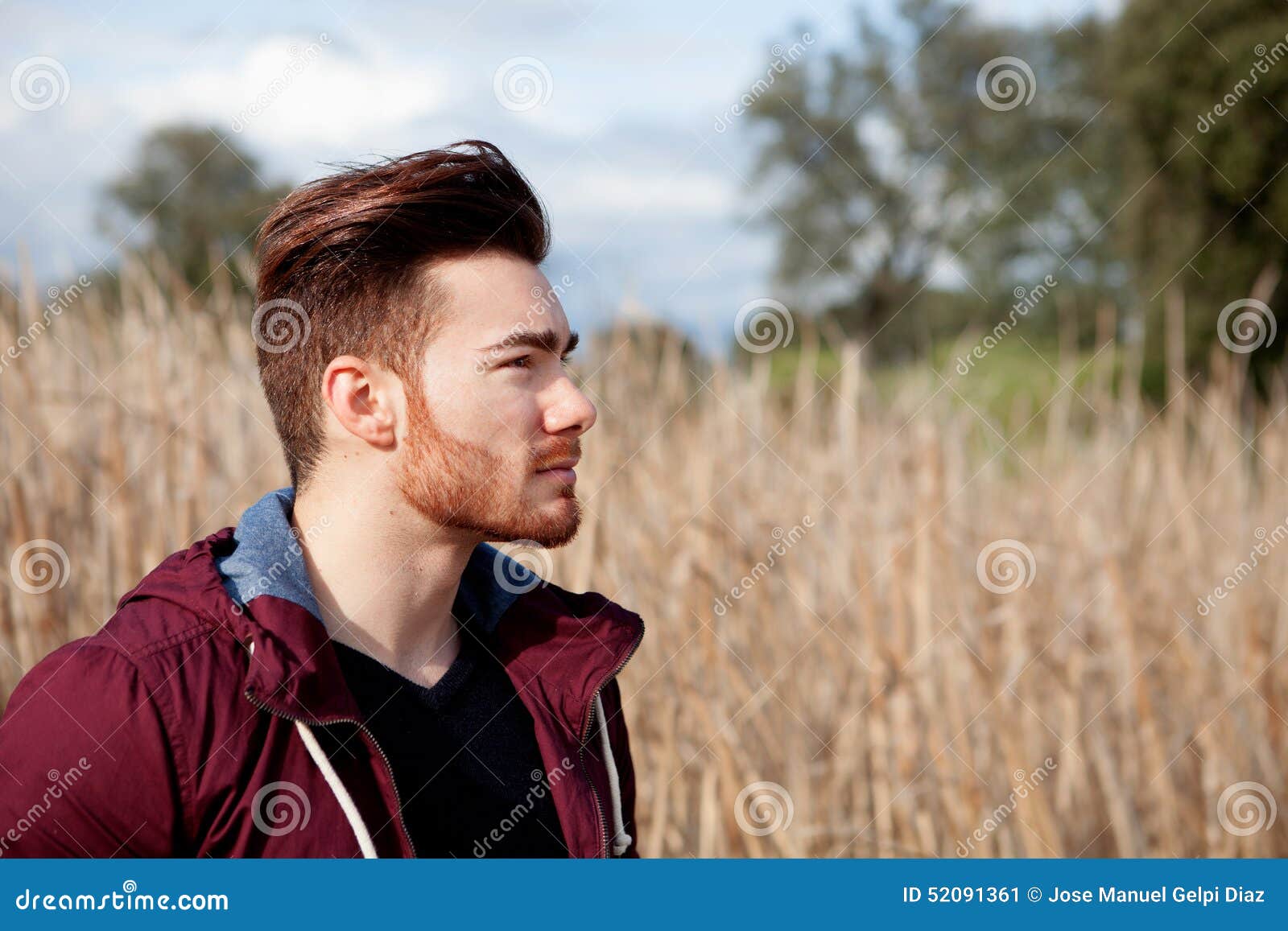 Cool Handsome Guy Saying Ok at Outside Stock Image - Image of look ...