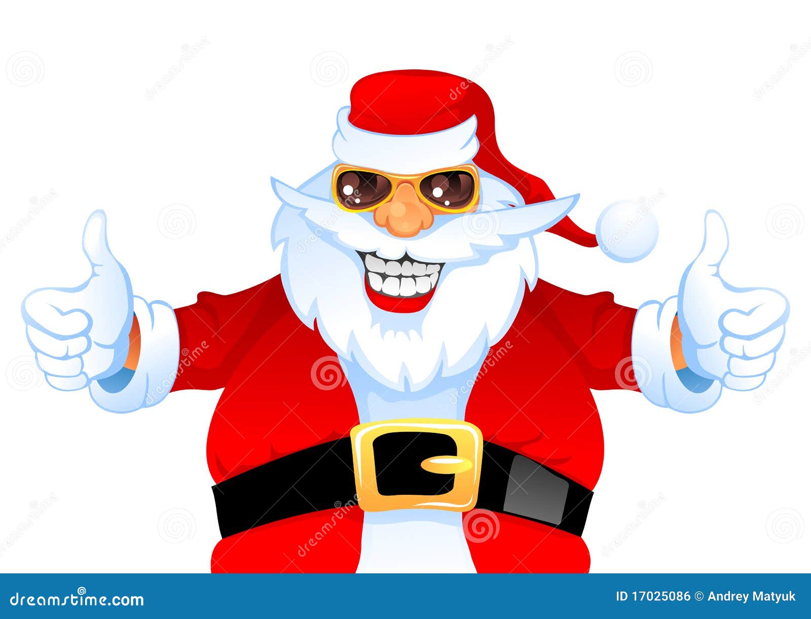 Cool happy Santa stock vector. Illustration of claus - 17025086