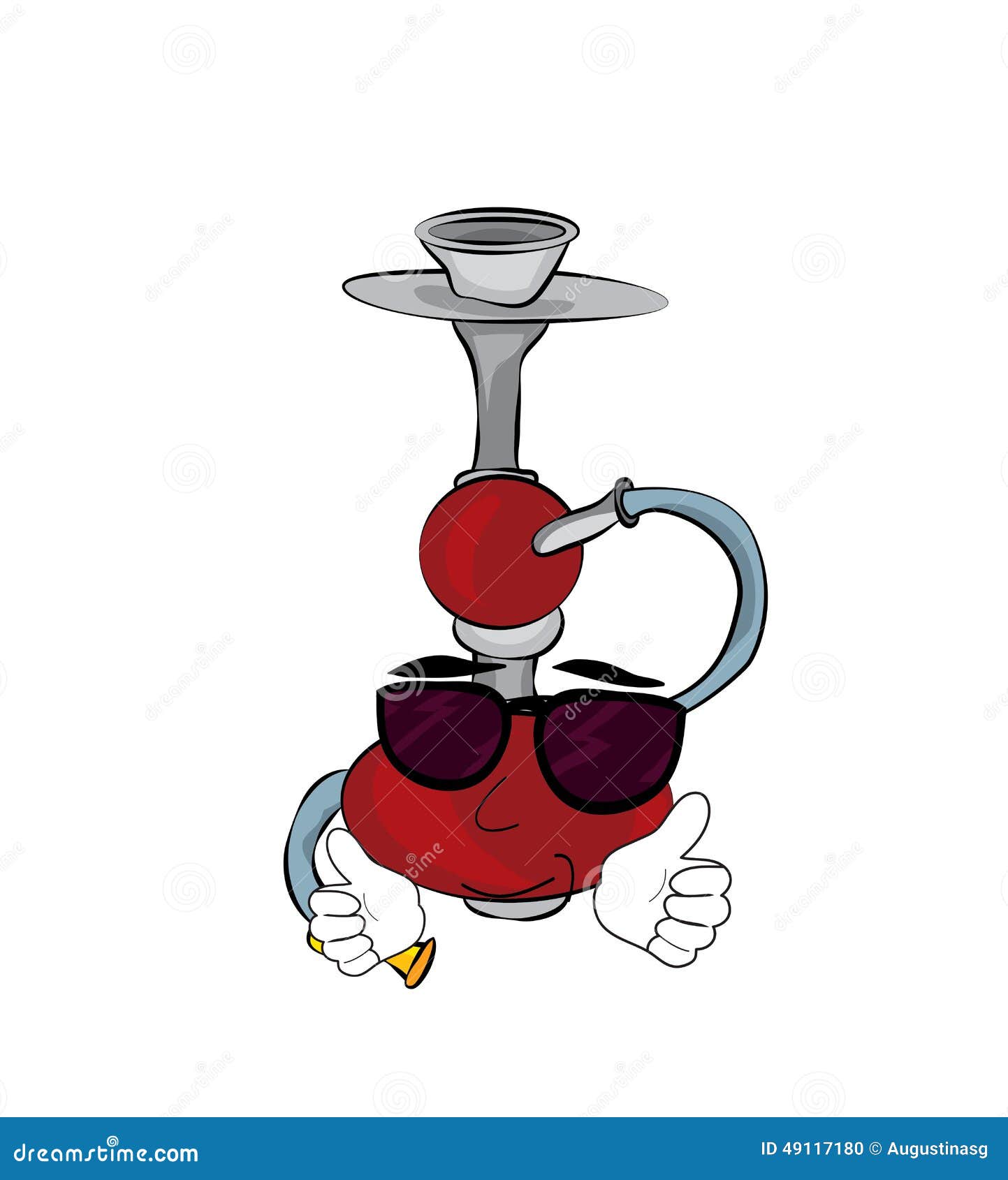 Cool Hookah Cartoon Stock Illustration | CartoonDealer.com #49117180