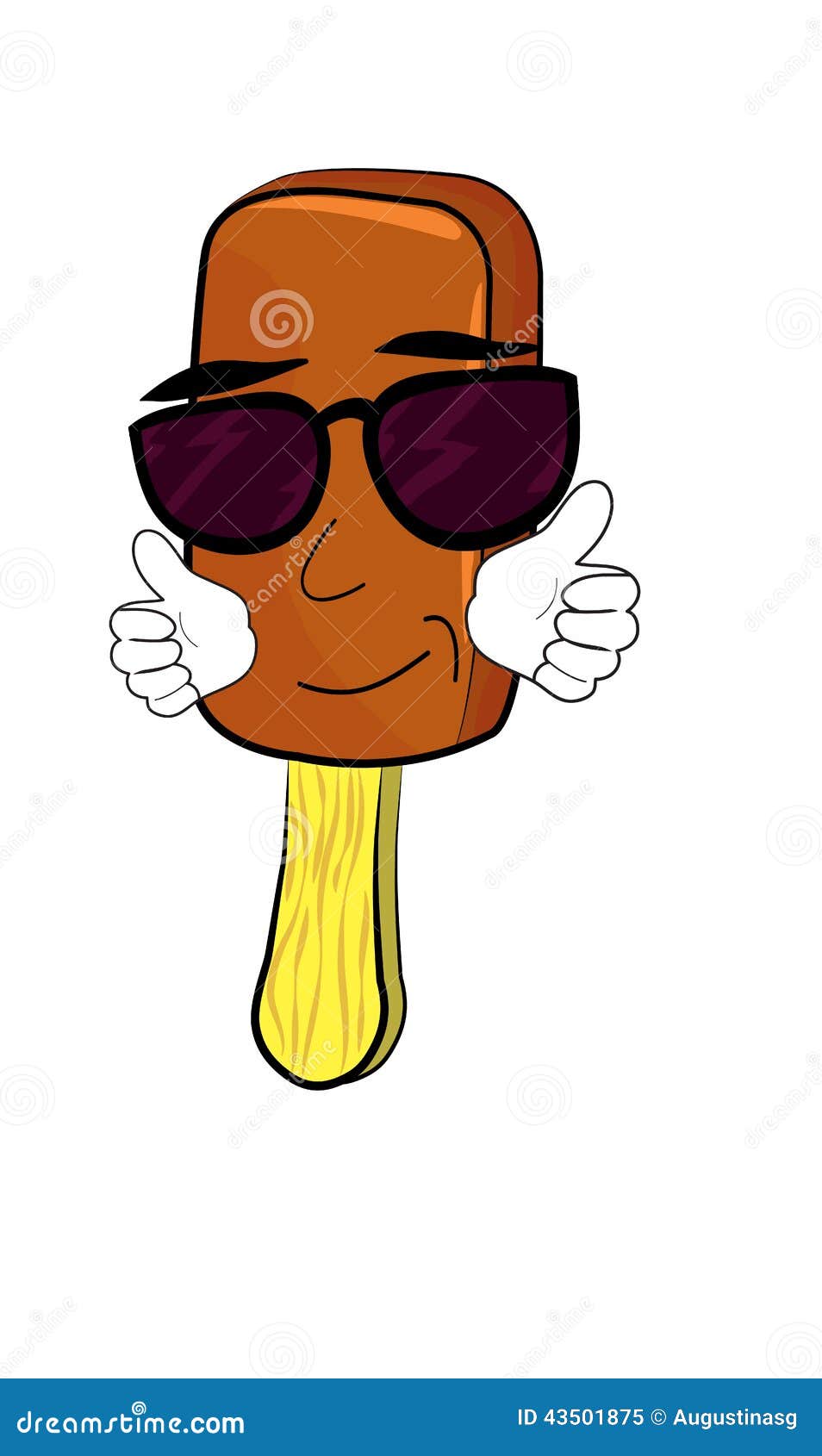 Cool ice cream cartoon stock illustration. Illustration of cold - 43501875