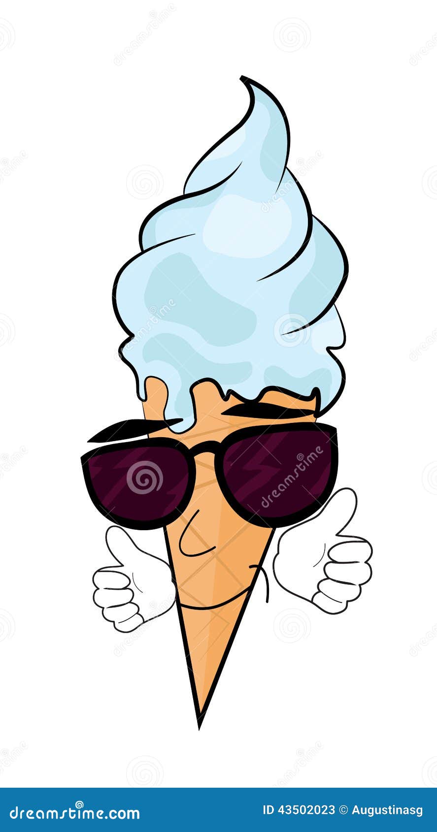 Cool ice cream cartoon stock illustration. Illustration of delicious ...