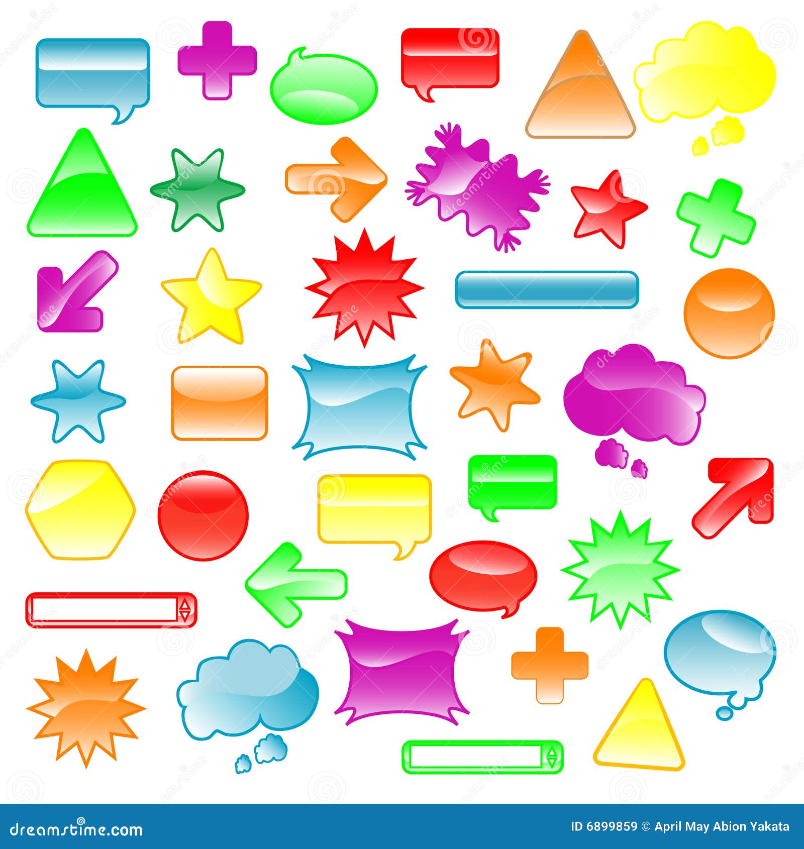 Cool icons stock illustration. Illustration of painting - 6899859