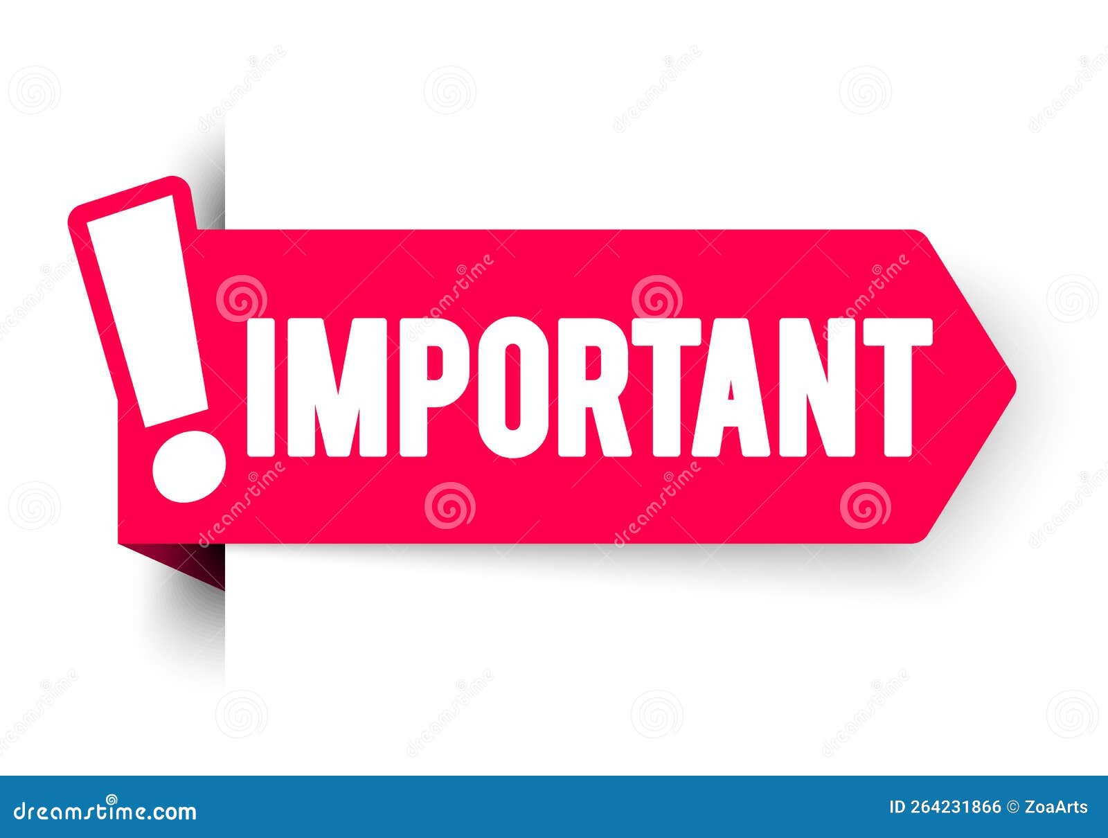 Important Edge Label for Web Shop Stock Vector - Illustration of ...