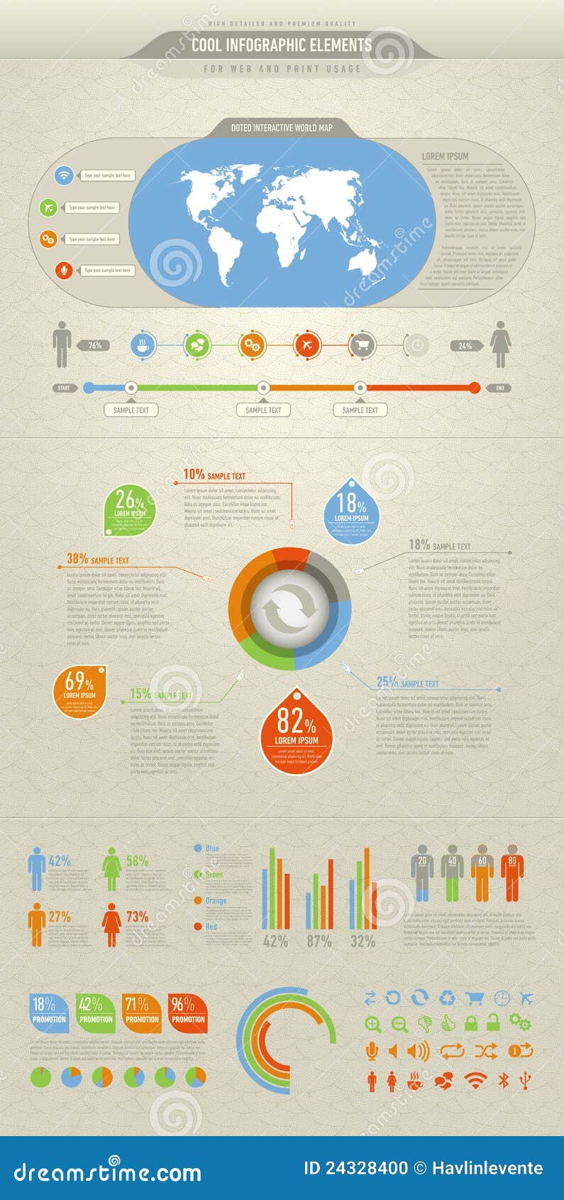 Cool infographic elements stock vector. Illustration of chart - 24328400