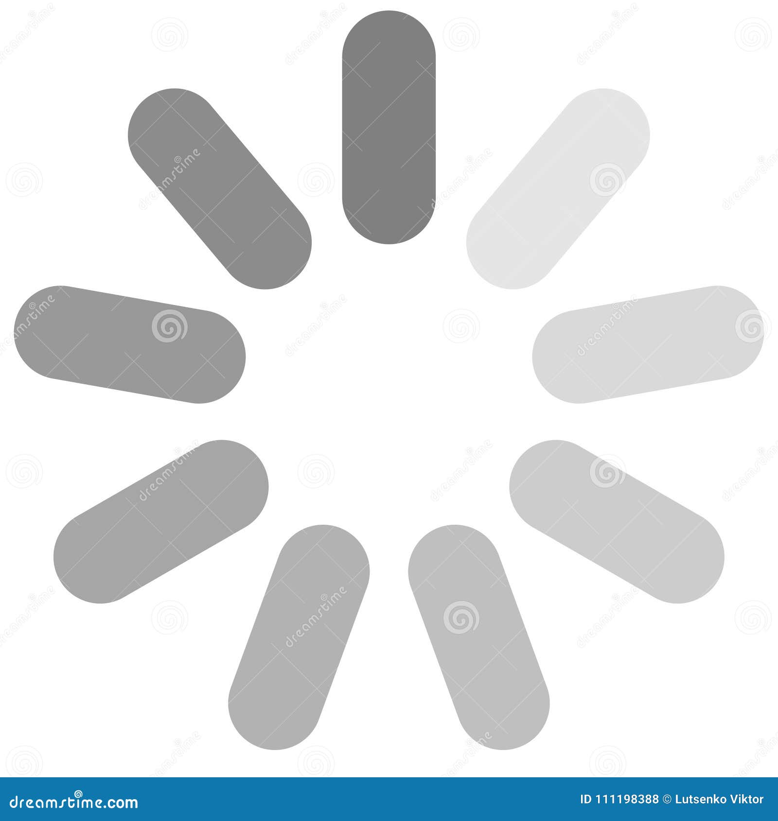 Cool Isolated Loading Icon on White Background Stock Illustration ...