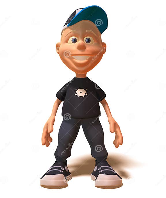 Cool kid stock illustration. Illustration of head, male - 4238696