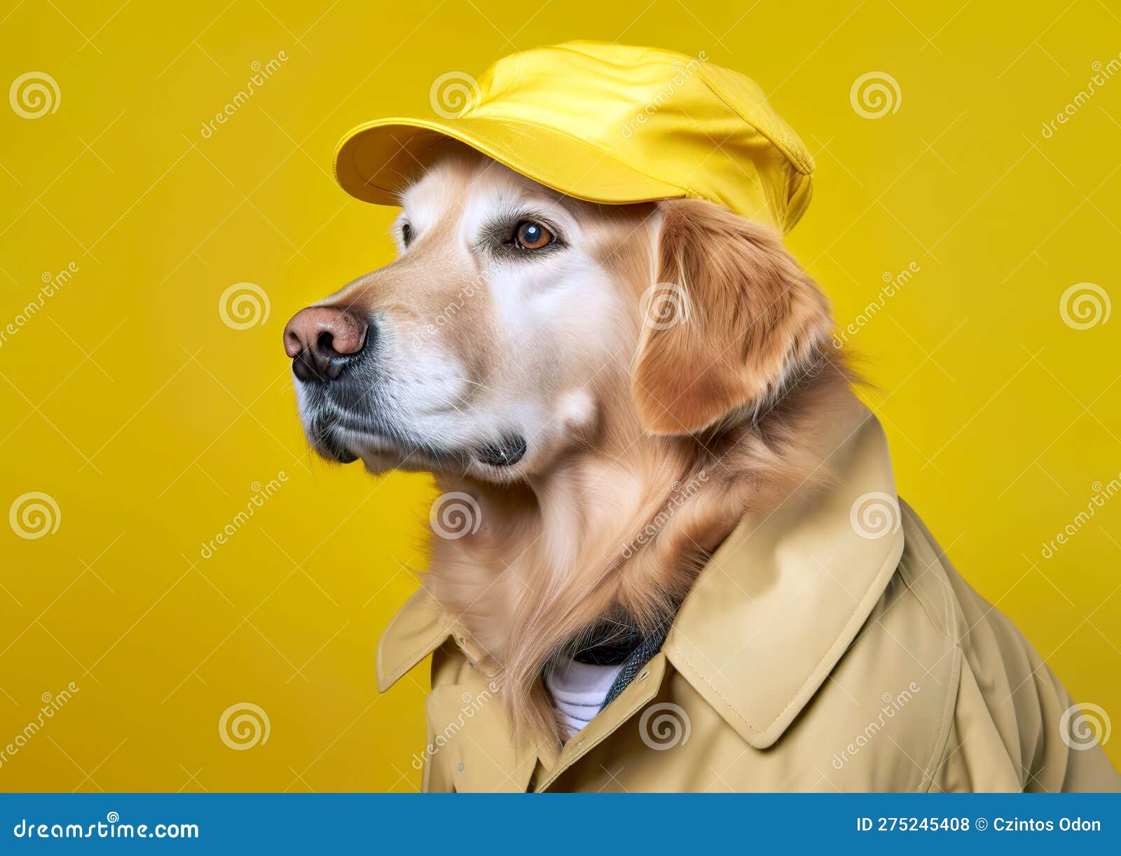 Cool Labrador Posing in the Photo Studio in Front of the Colorful ...