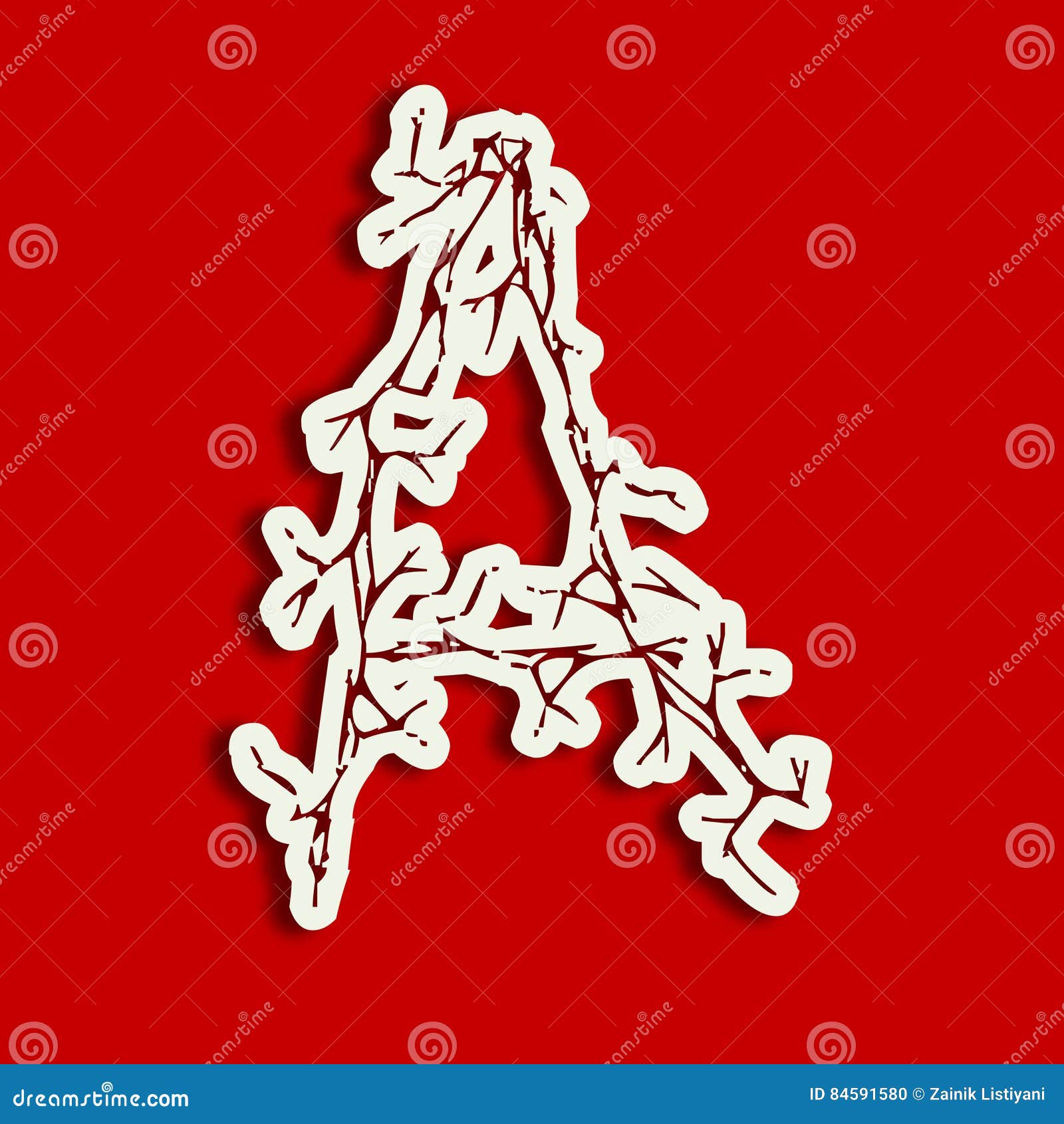 Cool Letter font stock illustration. Illustration of jumper - 84591580