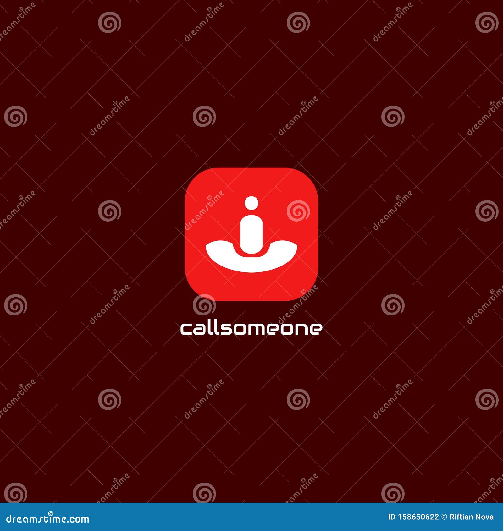 Cool Logo Design that Represent the Phone Call Stock Vector ...