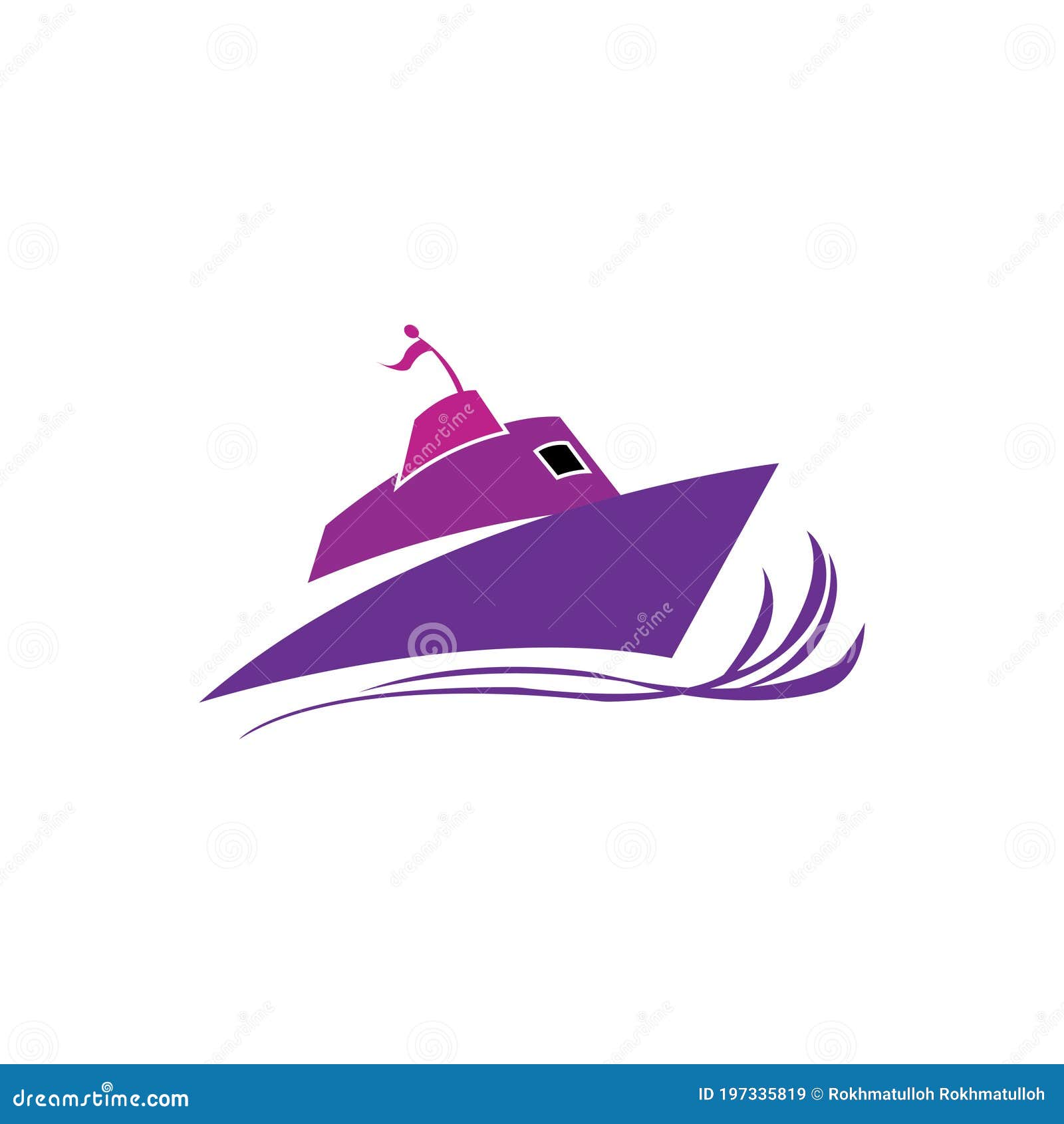 Cool Logo Ship Illustration Vector Design Stock Vector - Illustration ...