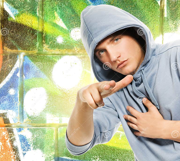 Cool looking man stock image. Image of face, macho, artist - 6998367