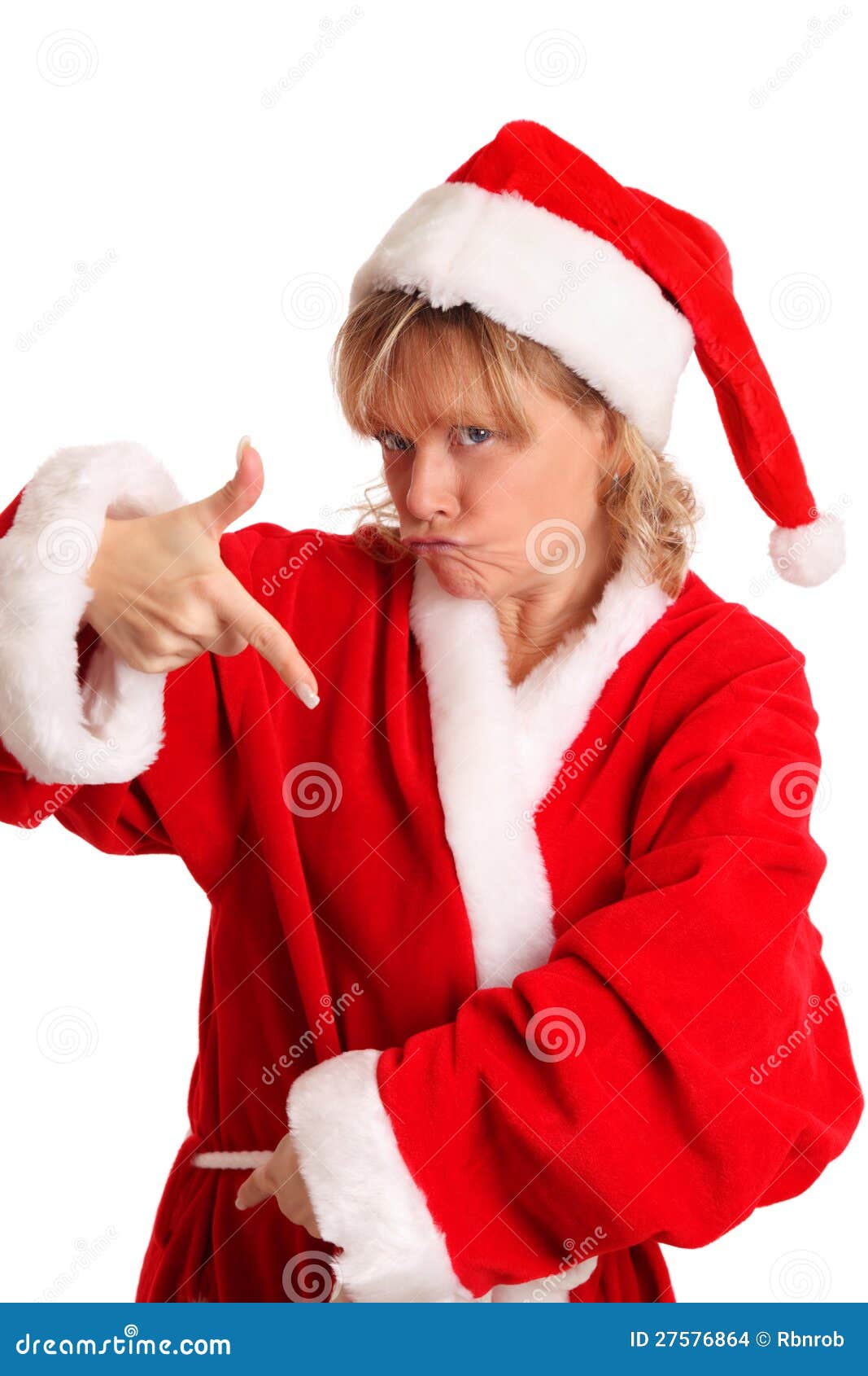 Cool Looking Mrs. Santa Claus Stock Photo - Image of facial, people ...