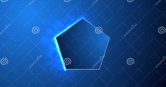 Cool-looking Screen-loading Smartphone Booting Animation of a Pentagon ...