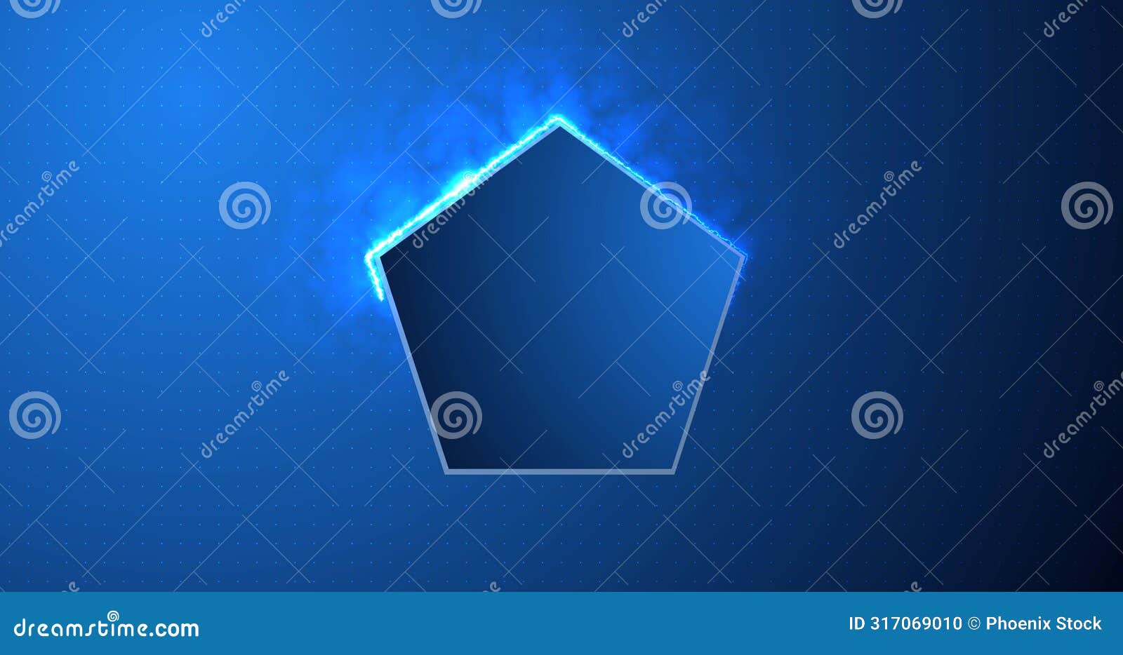 Cool-looking Screen-loading Smartphone Booting Animation of a Pentagon ...