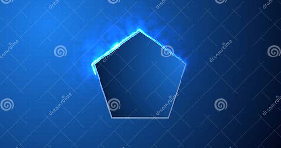 Cool-looking Screen-loading Smartphone Booting Animation of a Pentagon ...