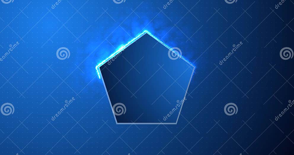 Cool-looking Screen-loading Smartphone Booting Animation of a Pentagon ...