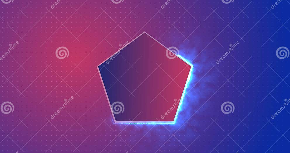 Cool-looking Screen-loading Smartphone Booting Animation of a Pentagon ...