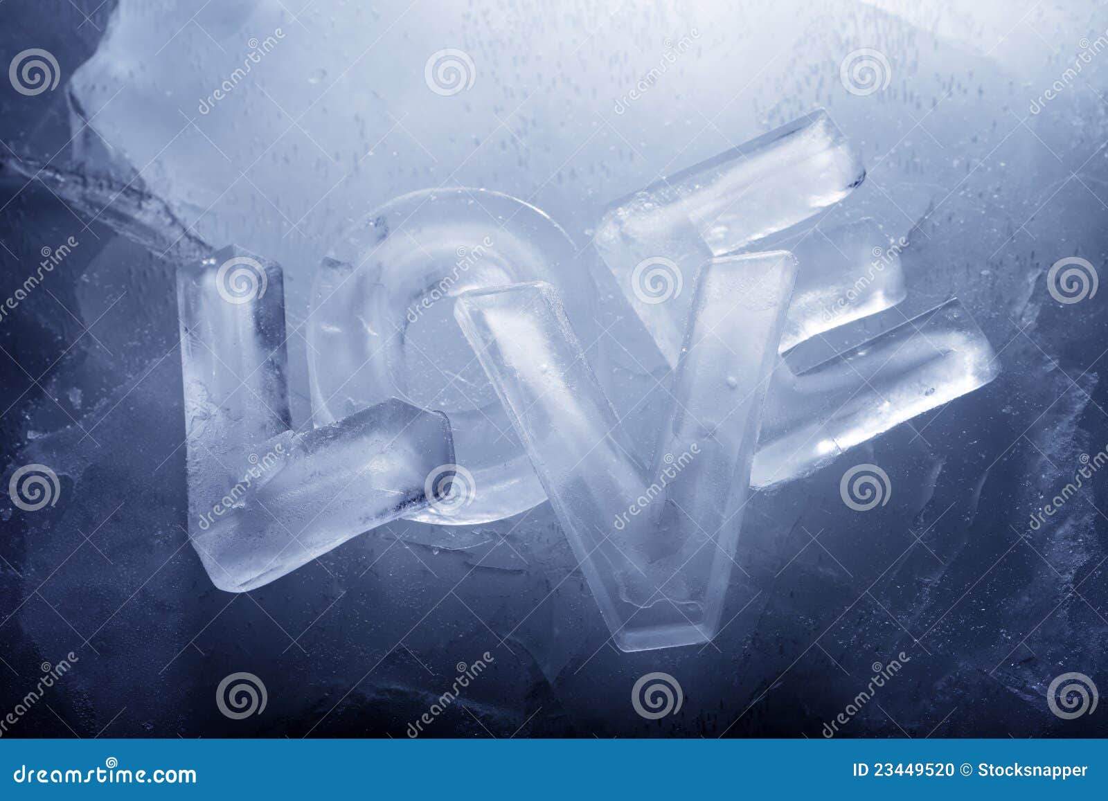Cool Love stock photo. Image of frozen, word, letters - 23449520
