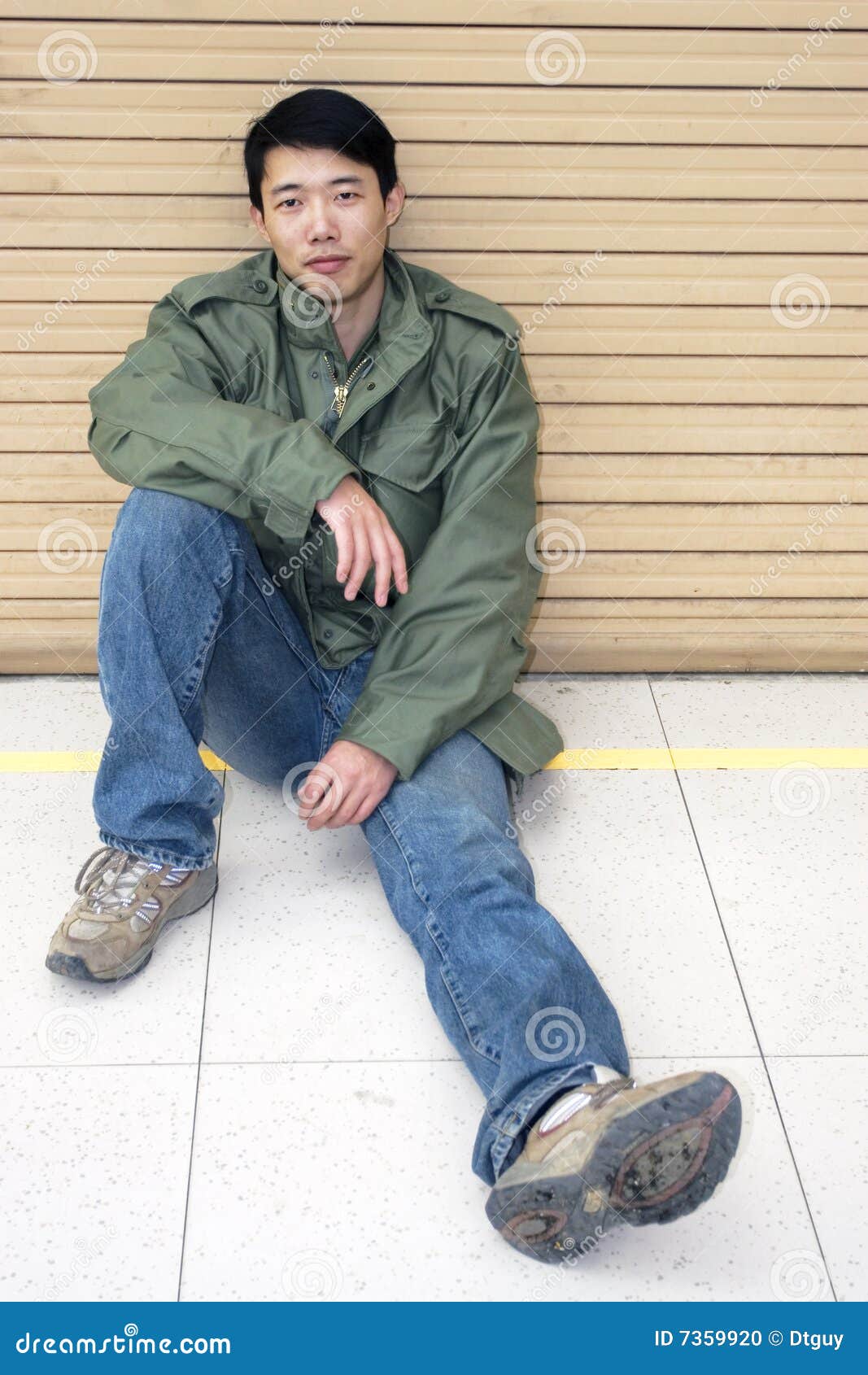 Cool man stock photo. Image of blue, yellow, green, relaxed - 7359920