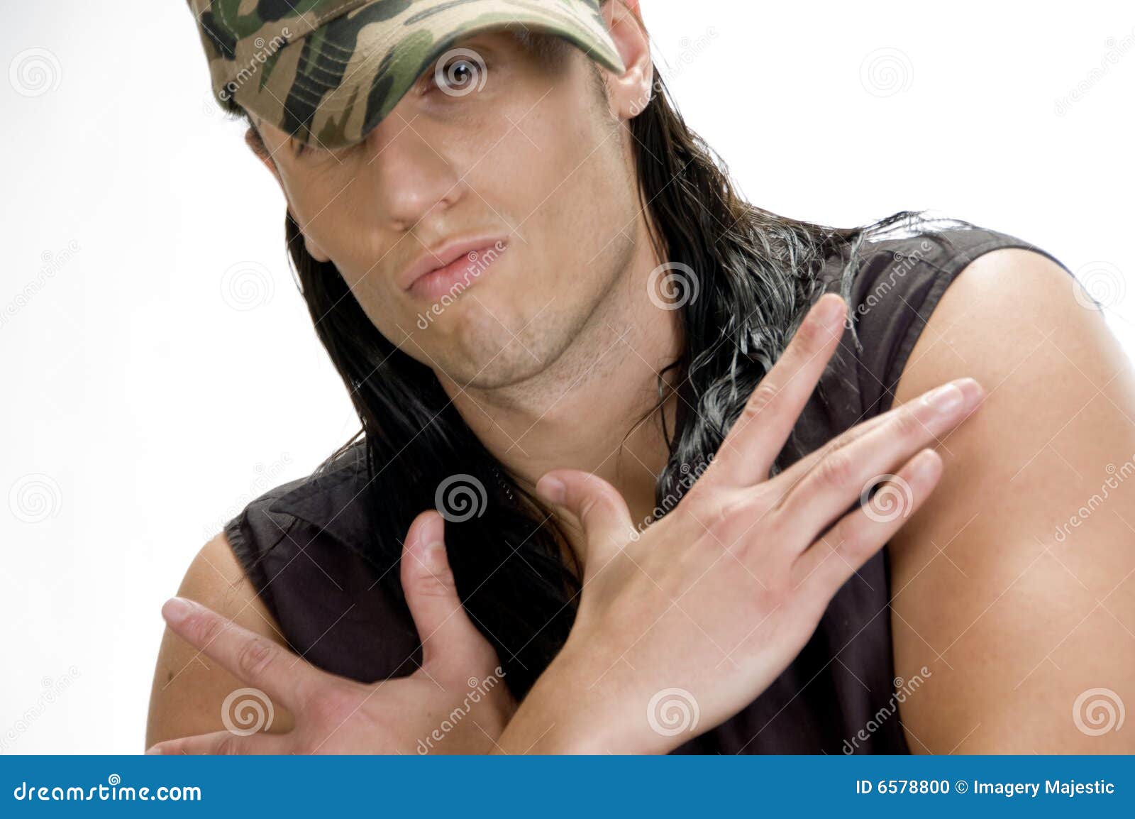Cool man with cap stock photo. Image of indoors, cool - 6578800