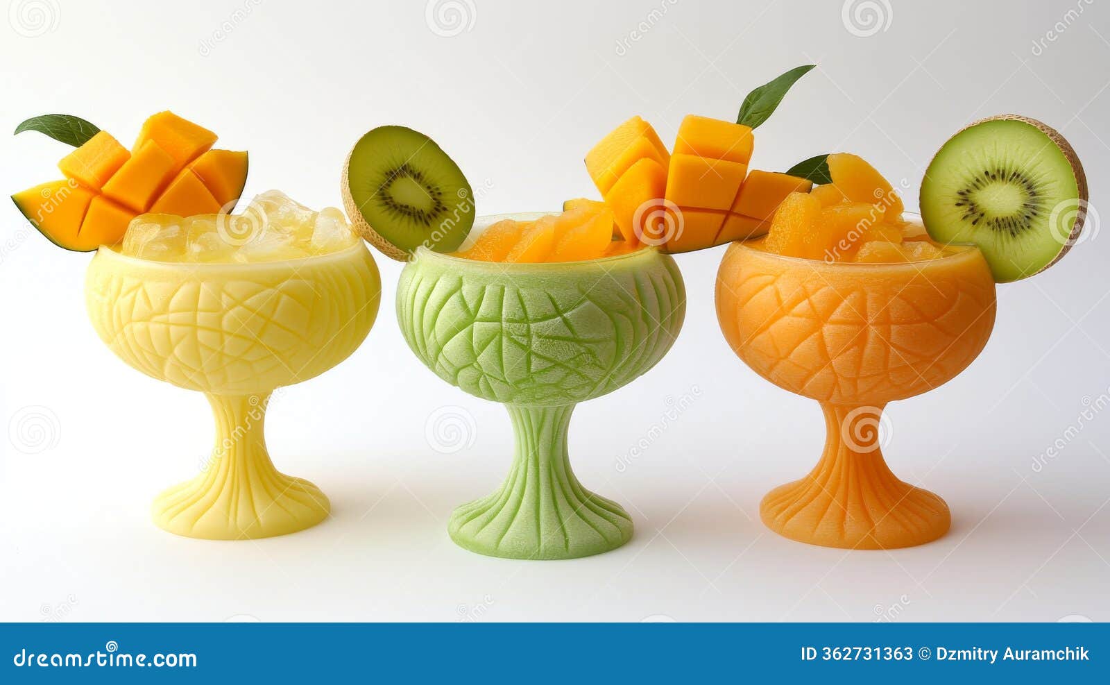 Cool Mango Margarita with Fresh Mango Pieces Stock Image - Image of ...