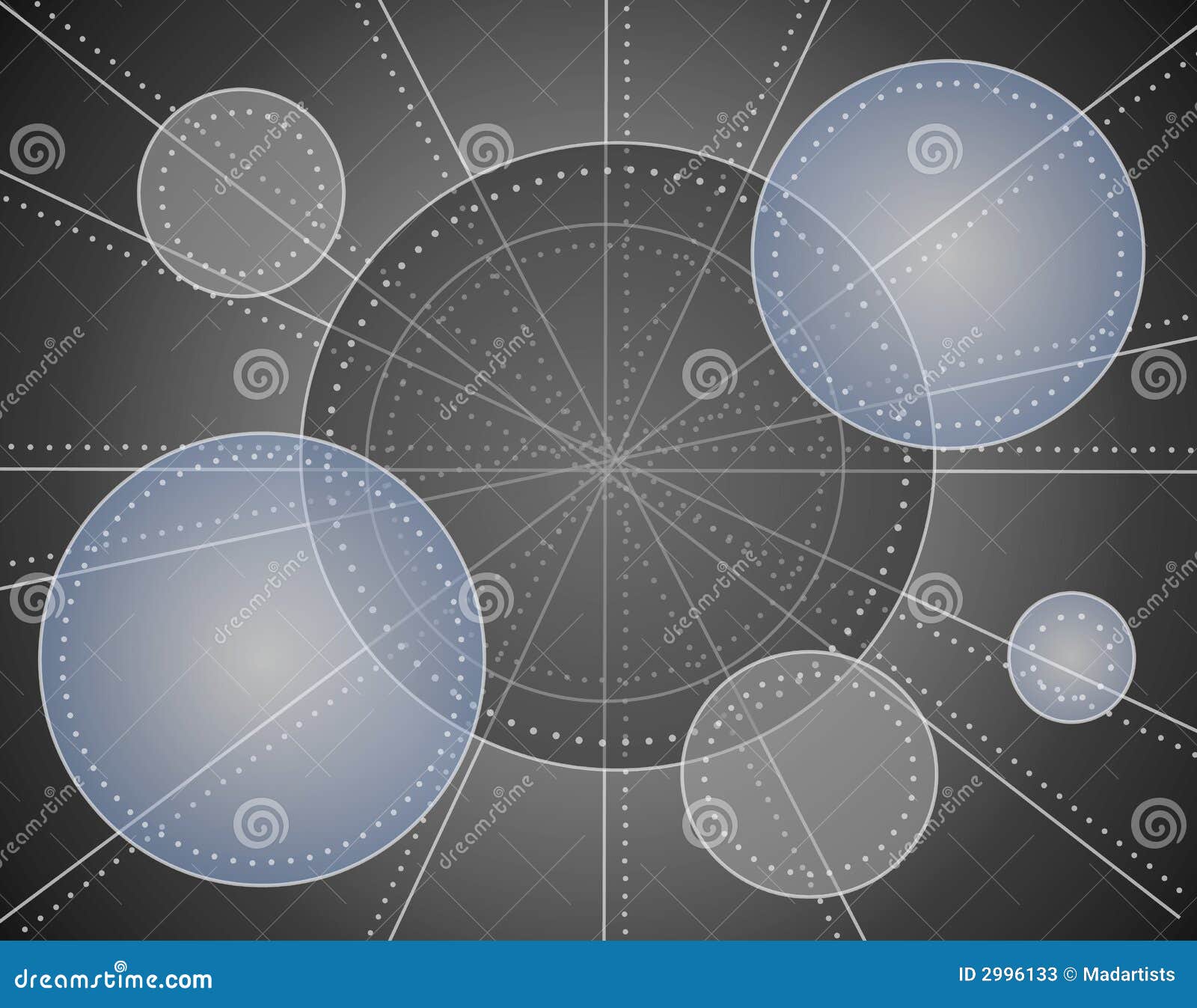 Cool Metallic Circles Pattern Stock Illustration - Illustration of ...