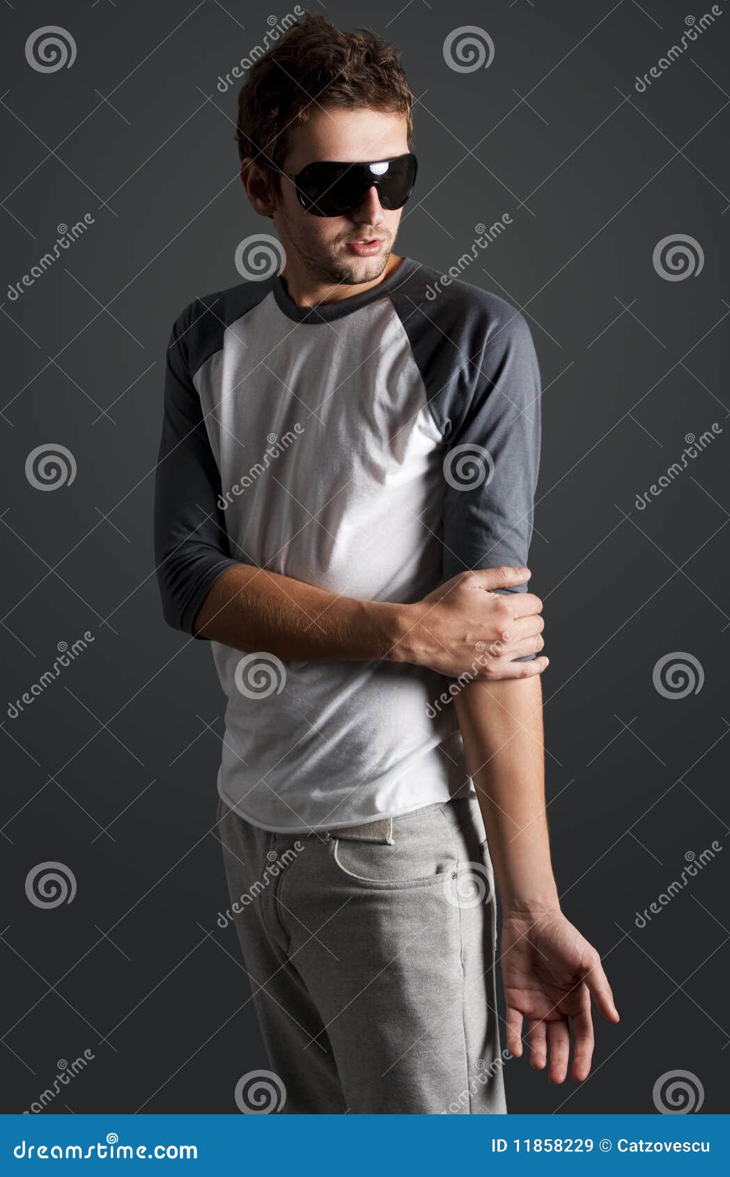 Cool model stock image. Image of looking, pose, shirt - 11858229