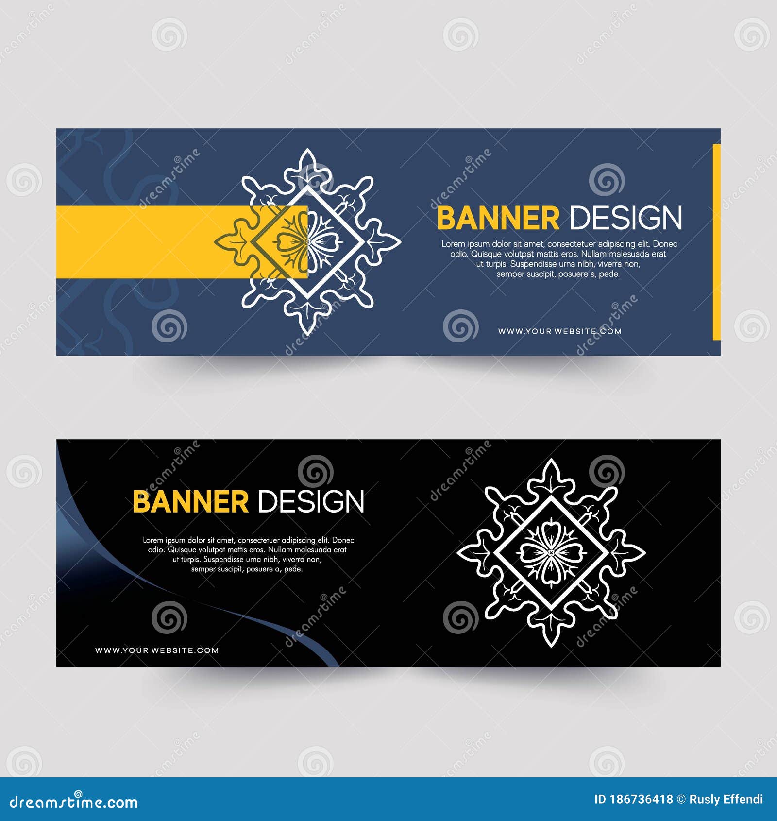 Amazing and Modern Banners for Professional Companies Stock Vector ...