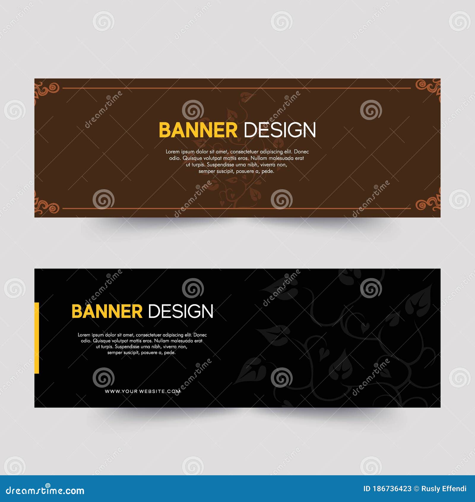 Amazing and Modern Banners for Professional Companies Stock Vector ...