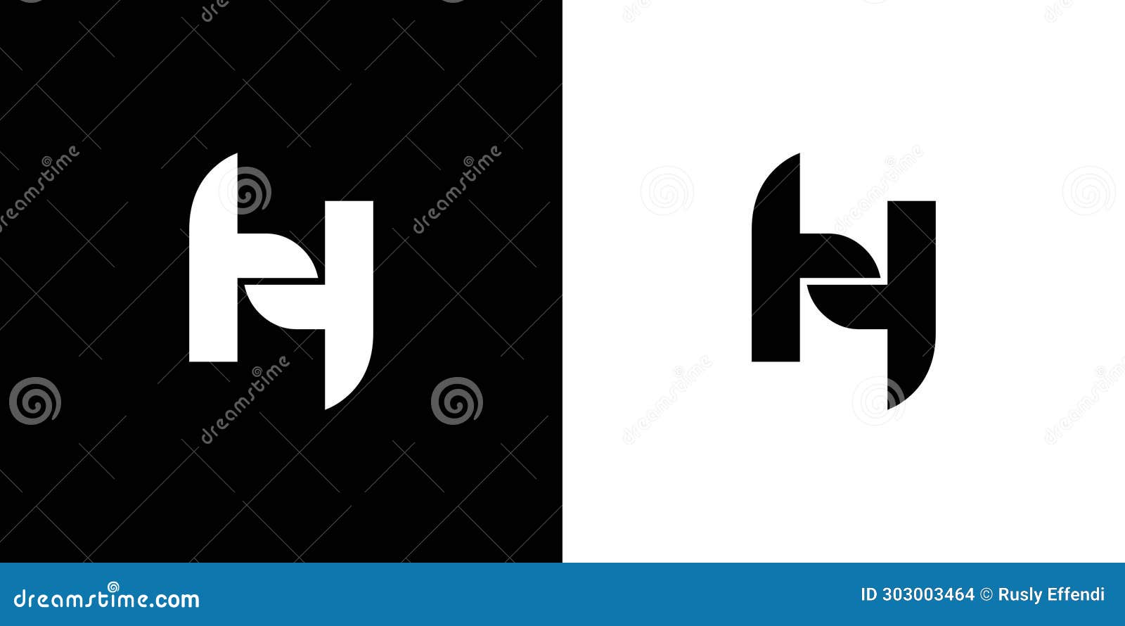 Modern and Unique H Logo Design Stock Vector - Illustration of ...