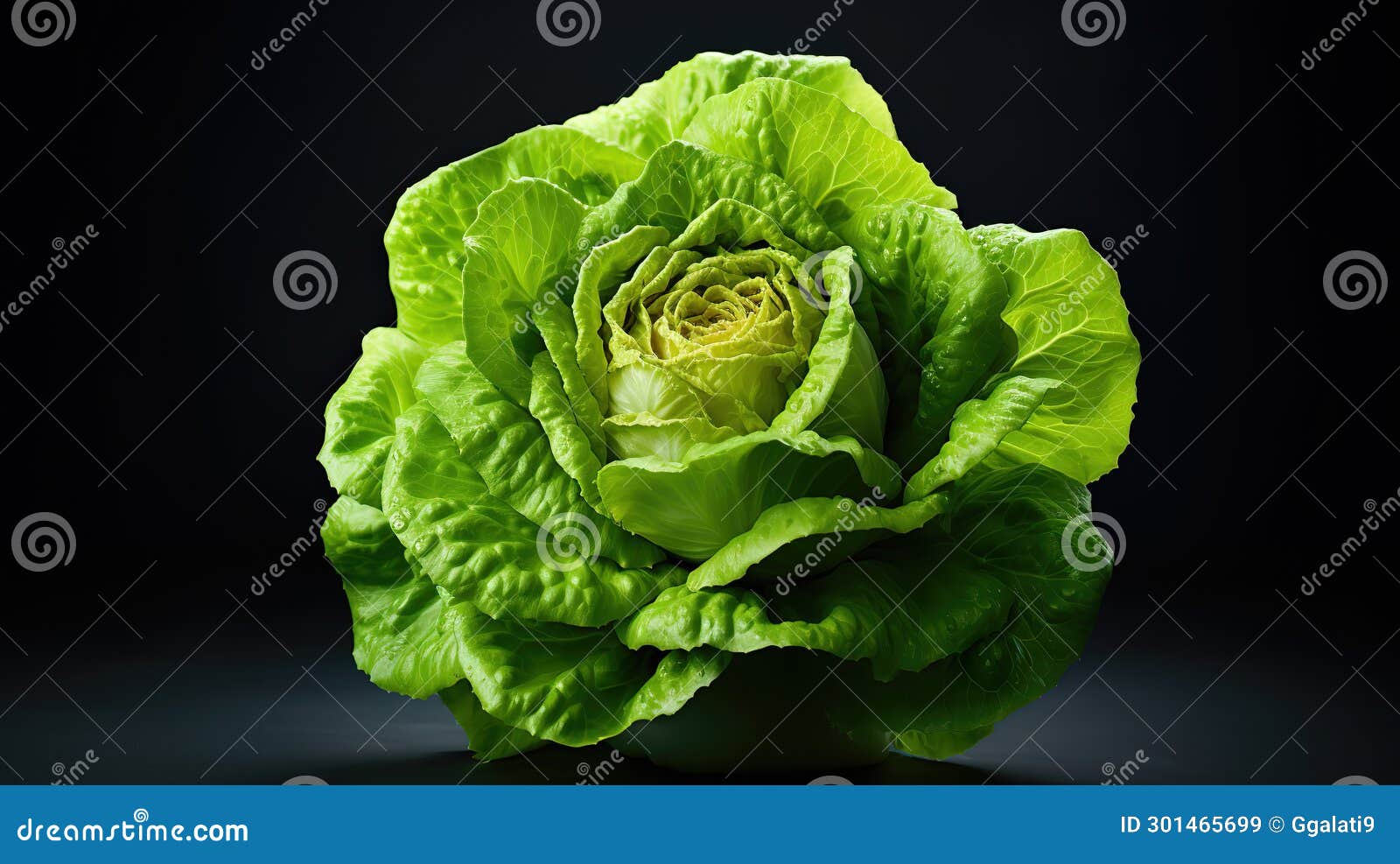 Cool Modern Lettuce Artwork in a Photoshooting Style Stock Illustration ...