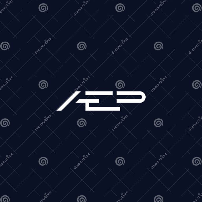 Cool and Modern Logo Initials AEP Design Stock Vector - Illustration of ...