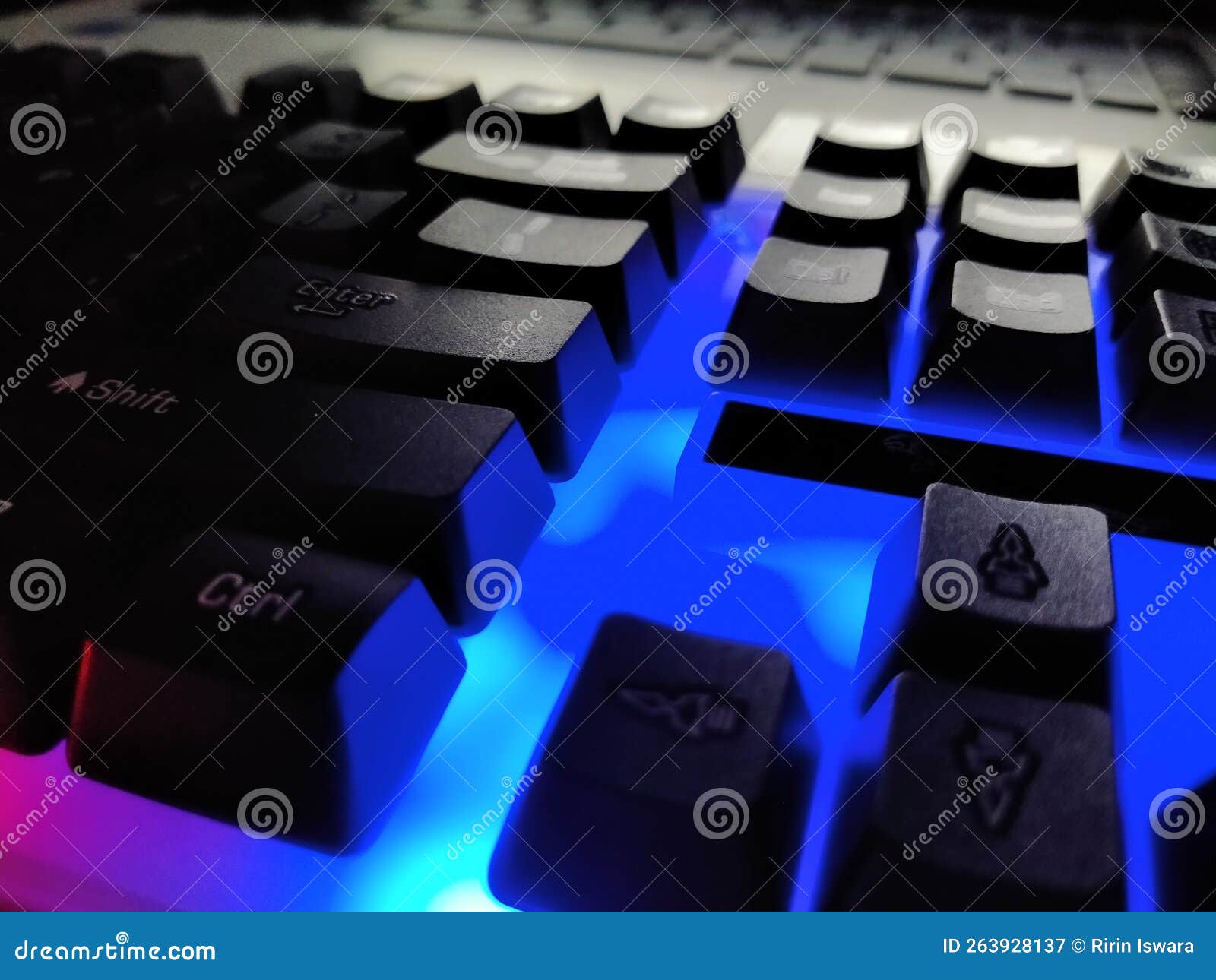 Cool New Keyboard with Lights Stock Image - Image of text, screenshot ...