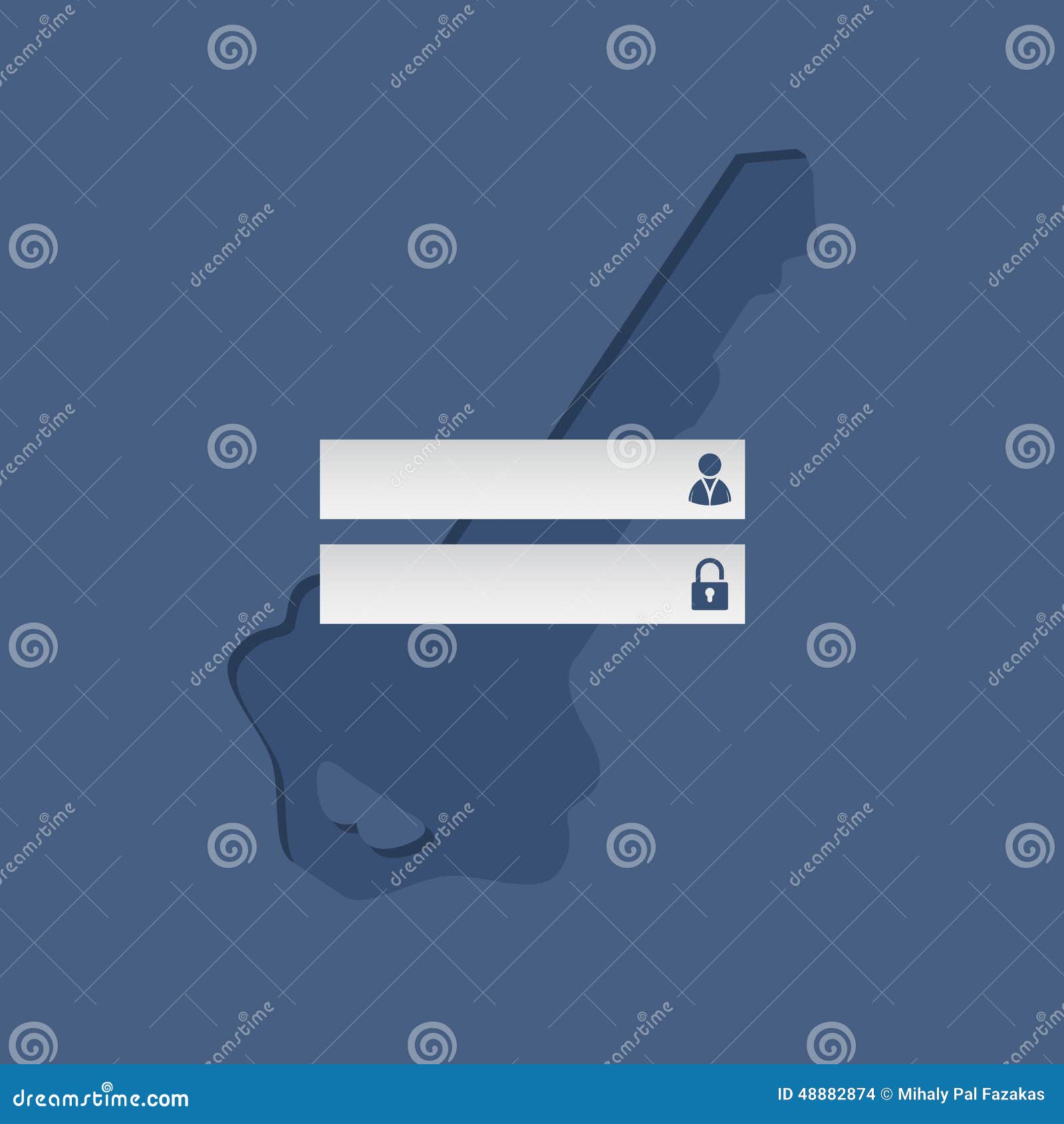 Cool New Login Screen Design Stock Illustration - Illustration of paper ...