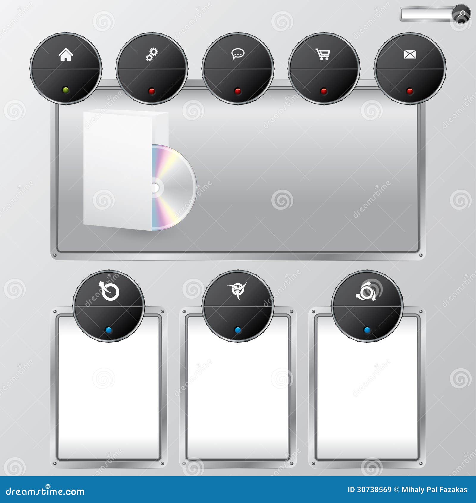 Cool New Technology Website Design Stock Vector - Illustration of ...