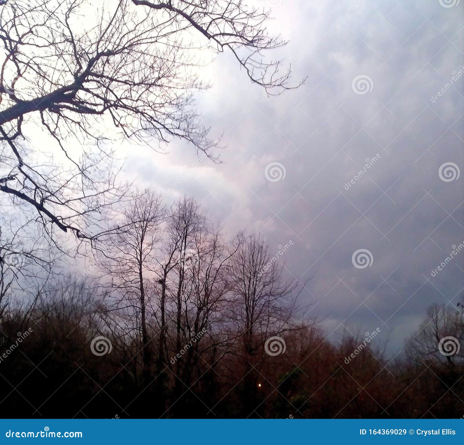A Cool Overcast Afternoon in Autumn Stock Image - Image of clouds ...