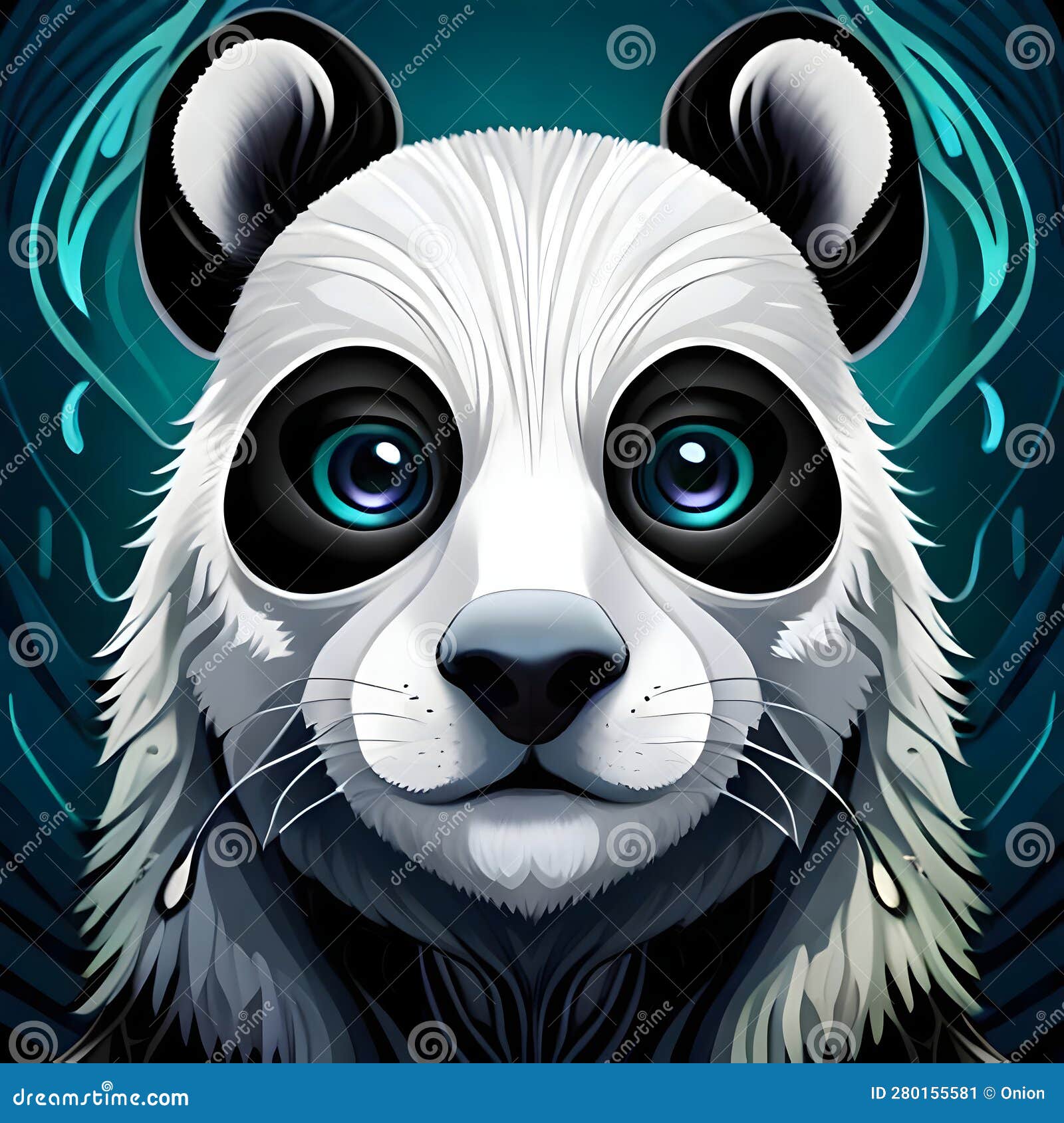 Cool Panda Illustration - Ai Generated Image Stock Illustration ...