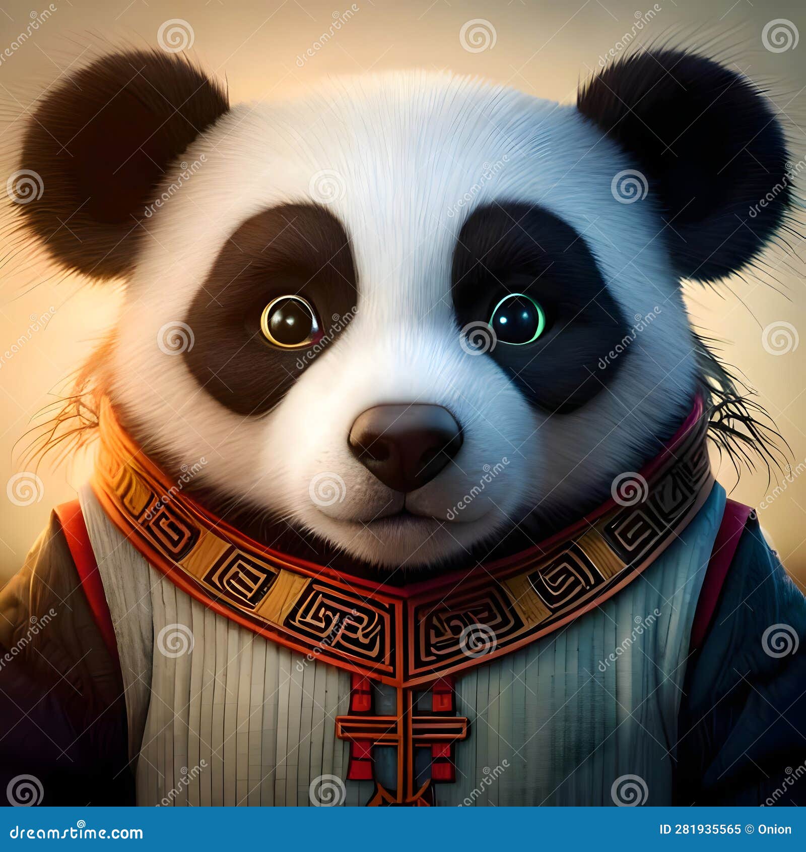 Cool Panda Illustration - Ai Generated Image | CartoonDealer.com #281981970