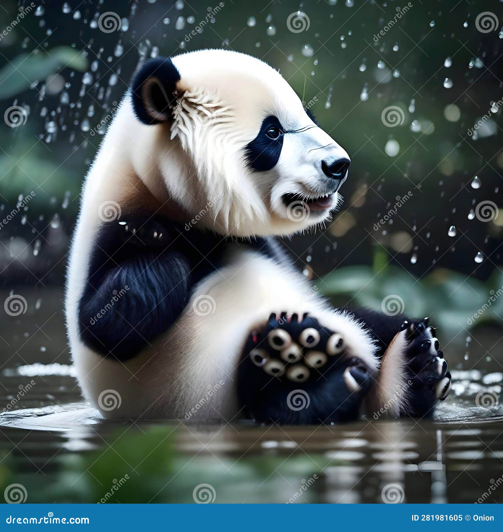 Cool Panda Illustration - Ai Generated Image | CartoonDealer.com #281981970