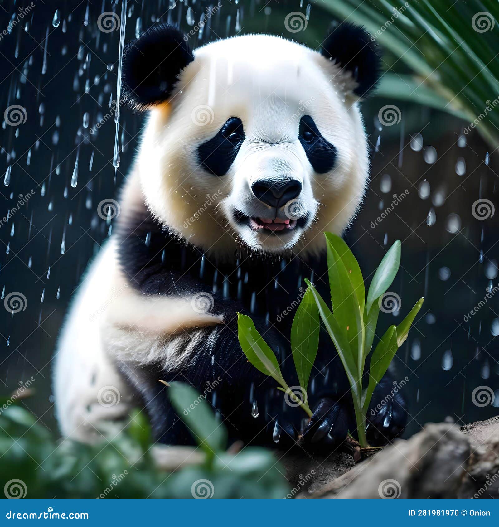 Cool Panda Illustration - Ai Generated Image | CartoonDealer.com #281981970