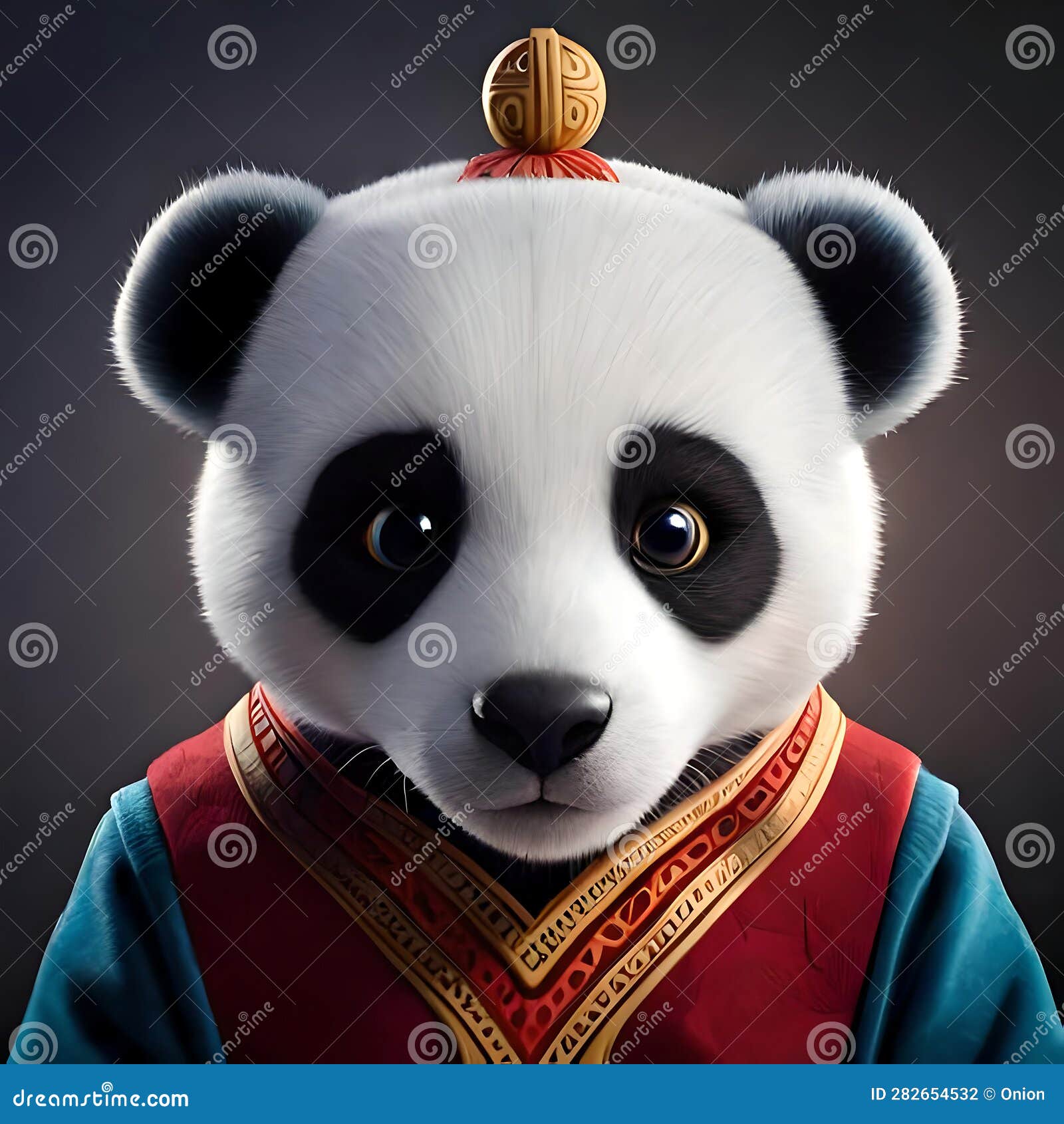 Cool Panda Illustration - Ai Generated Image | CartoonDealer.com #281981970