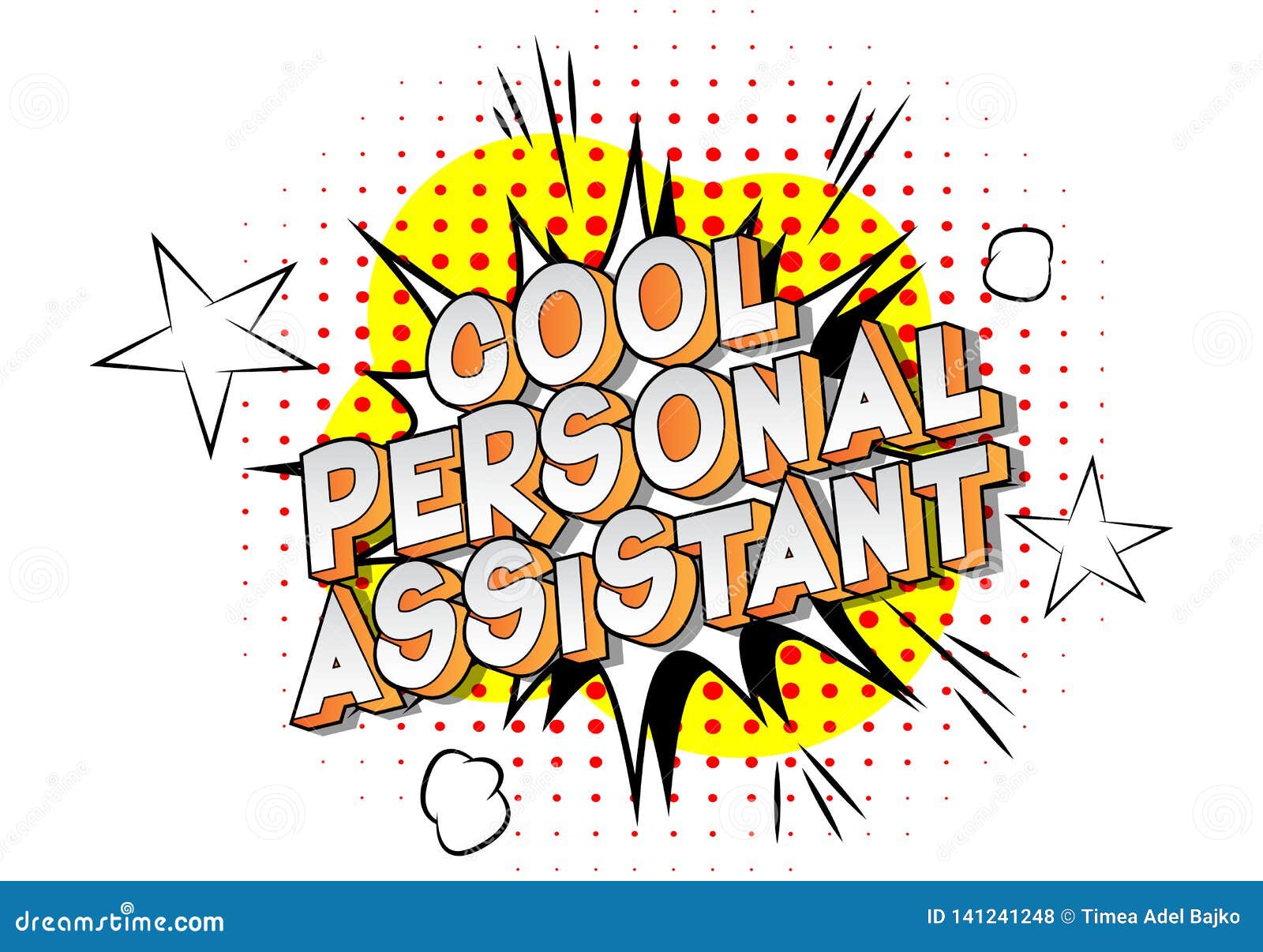 Cool Personal Assistant - Comic Book Style Words. Stock Vector ...
