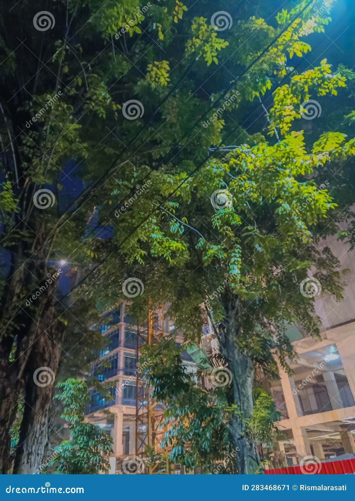 Cool and Pleasant Night View Stock Image - Image of clouds, night ...