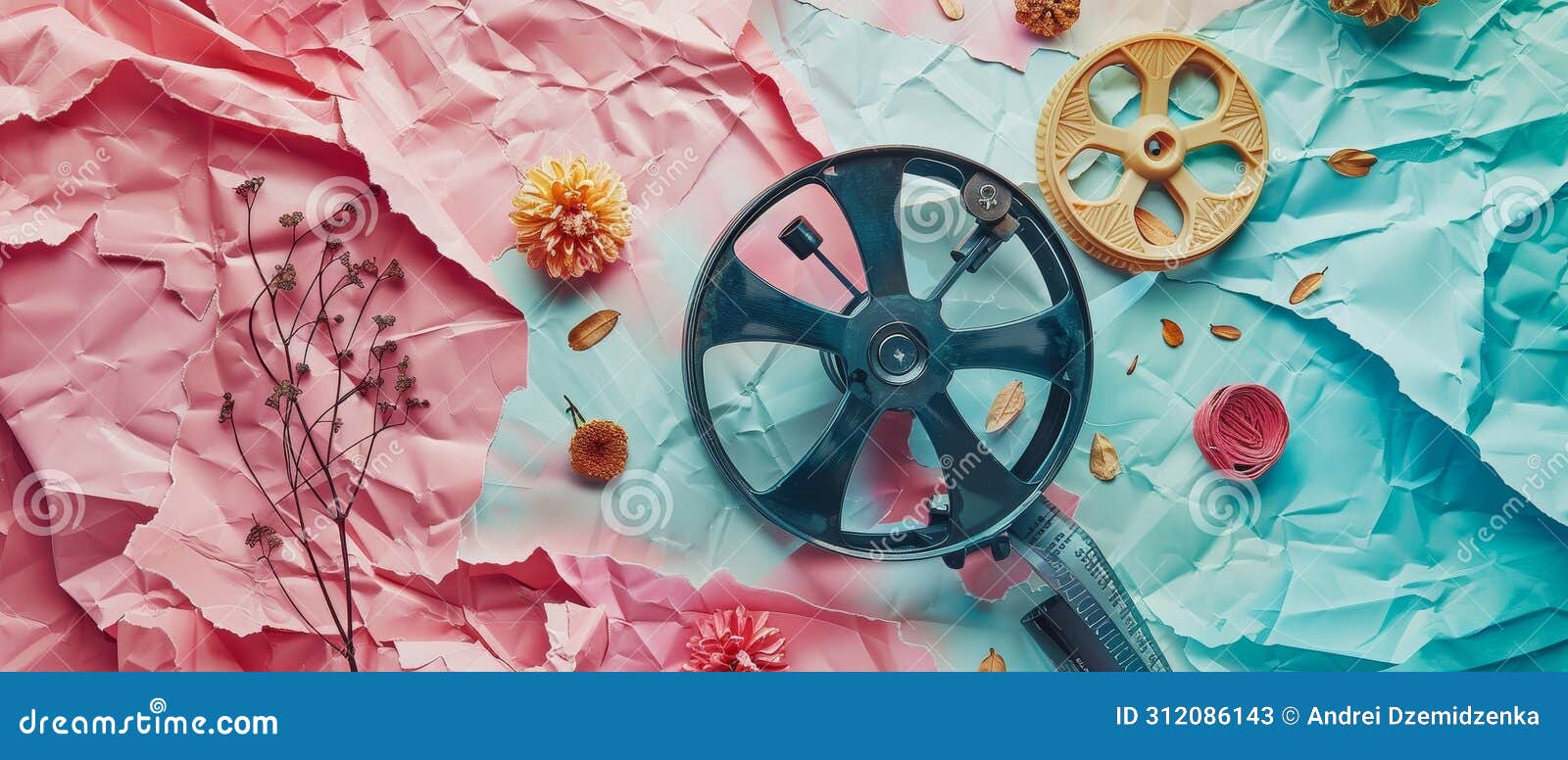 This Cool Poster, Leaflet or Banner Template Features a Retro Movie ...