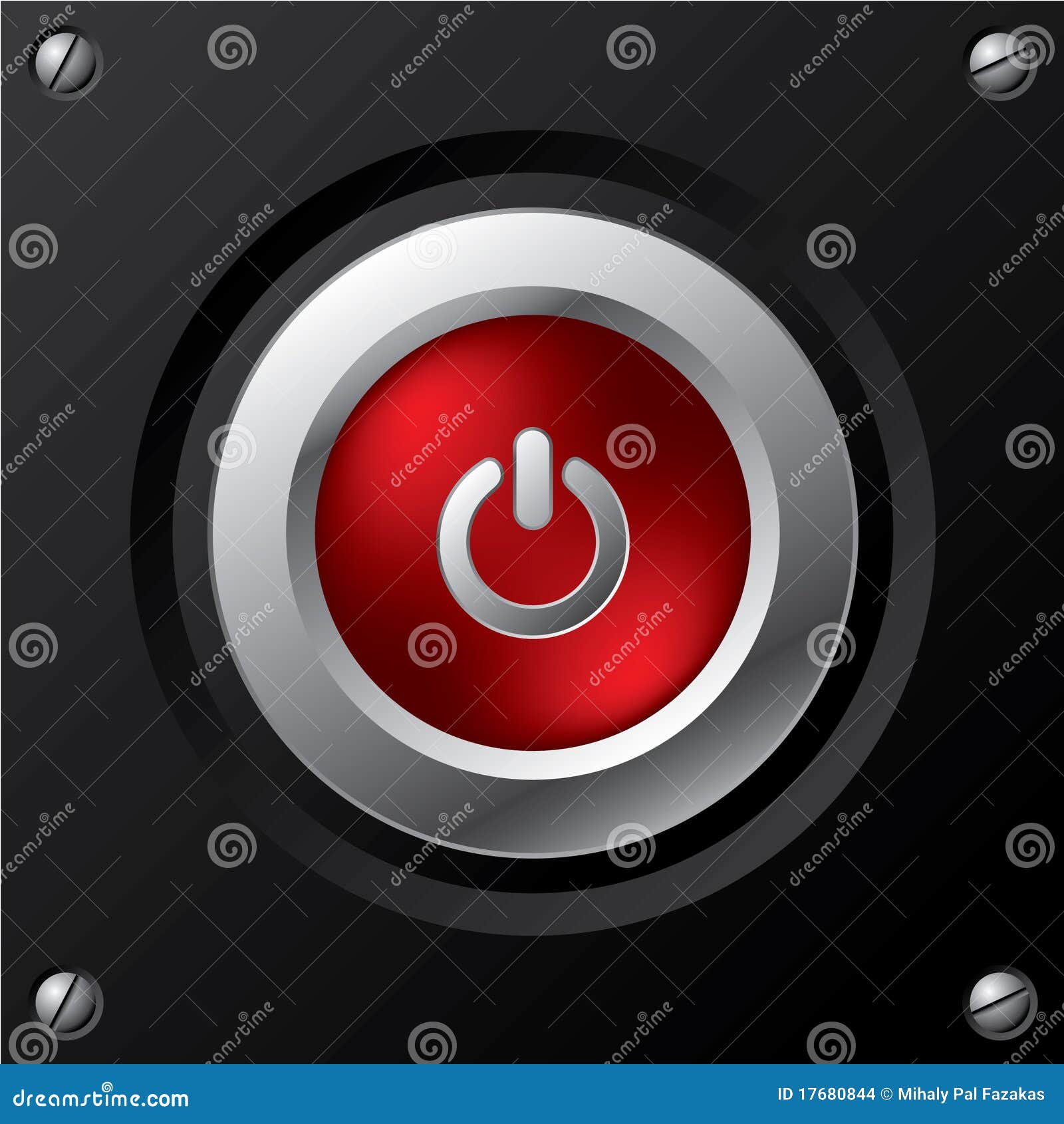 Cool power button design stock vector. Illustration of electric - 17680844