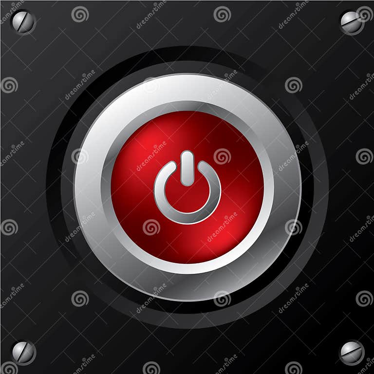 Cool power button design stock vector. Illustration of electric - 17680844