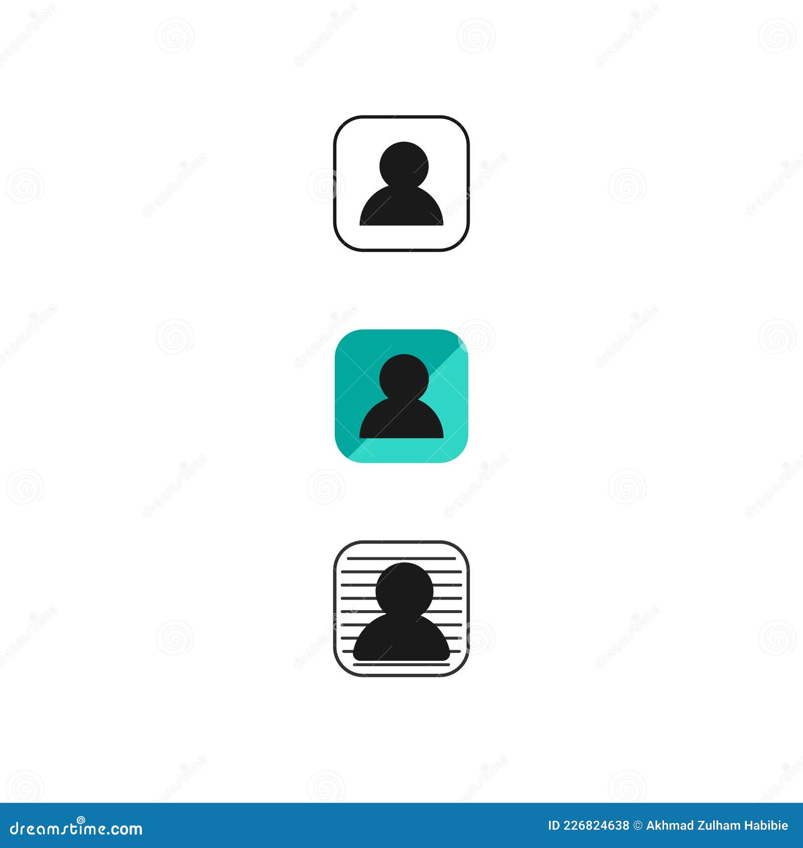 A cool profile icon vector stock vector. Illustration of corporate ...