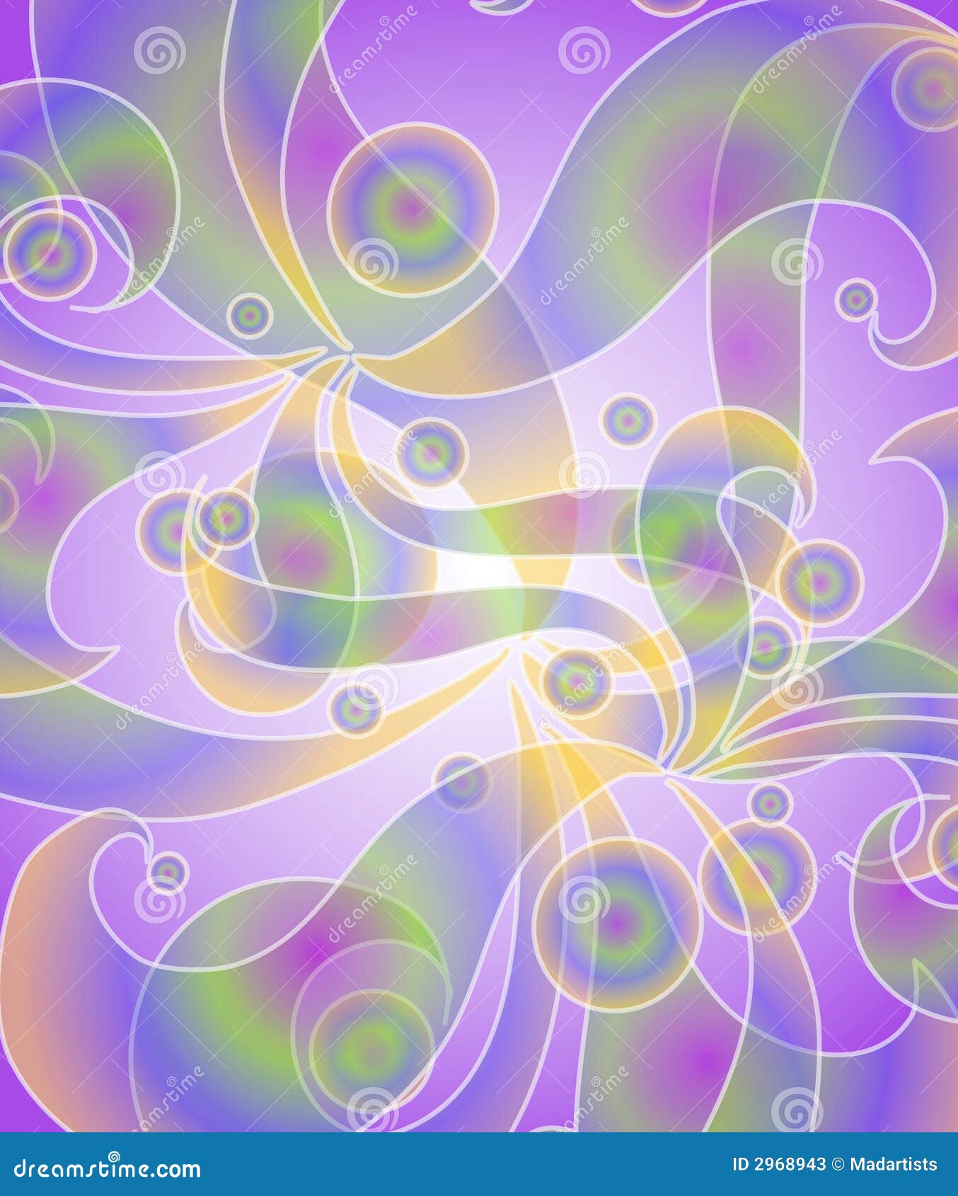 Cool Psychedelic Retro Swirls Stock Illustration - Illustration of ...