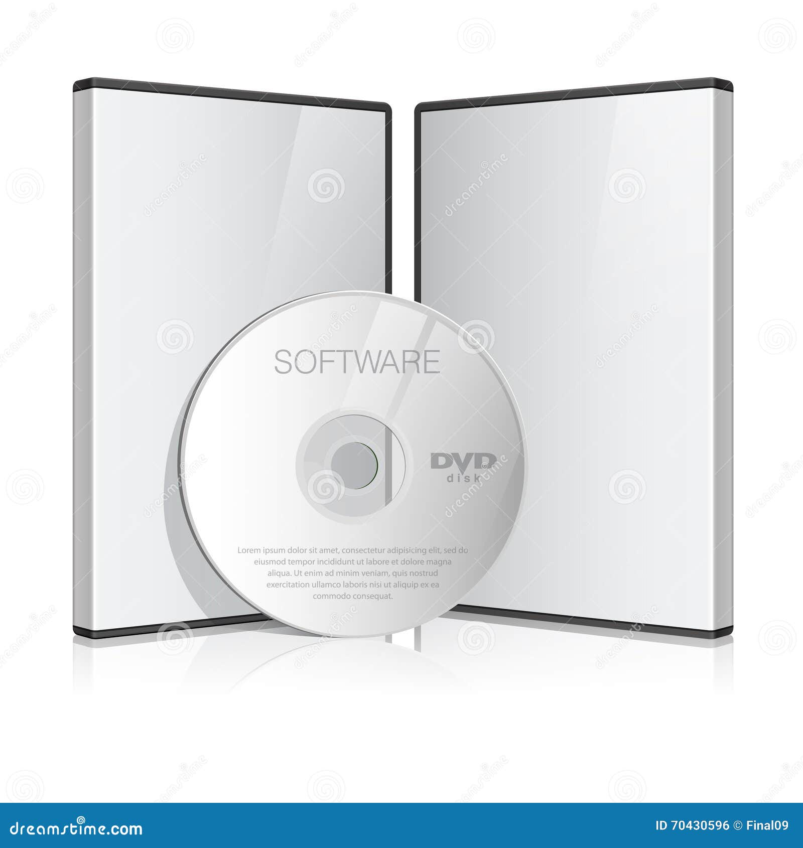 Cool Realistic Case for DVD Stock Vector - Illustration of graphite ...