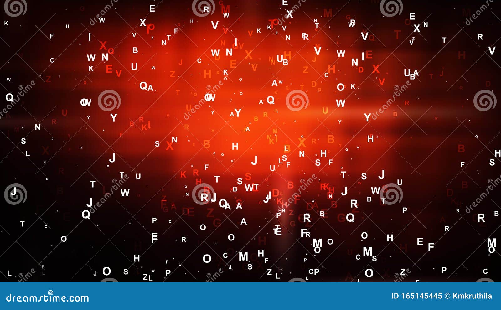 Cool Red Letters Background Stock Vector - Illustration of typical ...